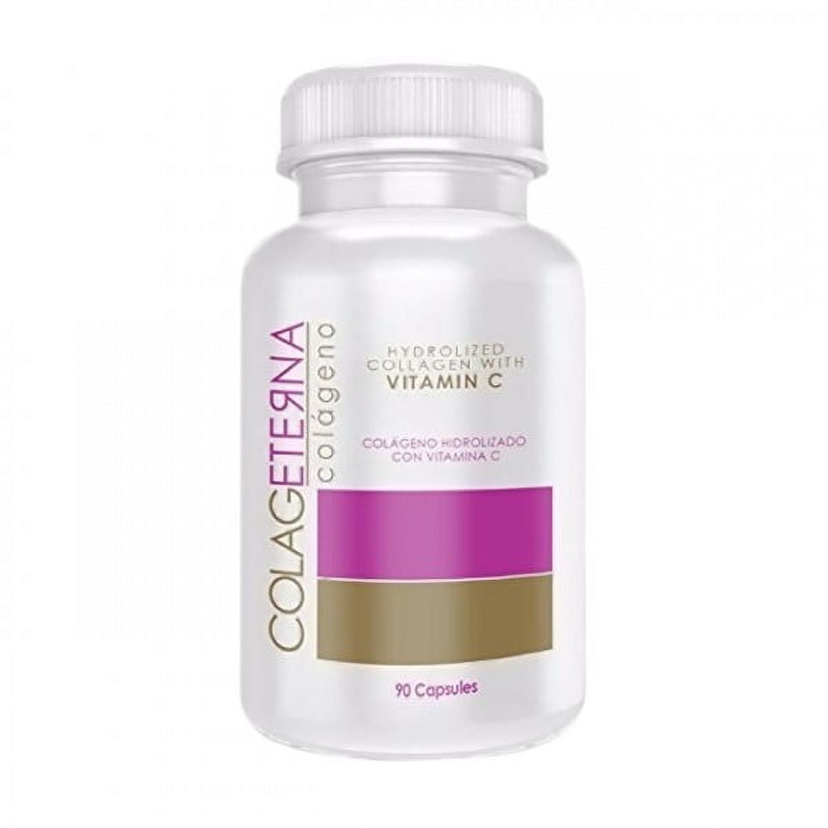 Colageterna Hydrolyzed Collagen with Vitamin C - 90 Caps - Walmart.com