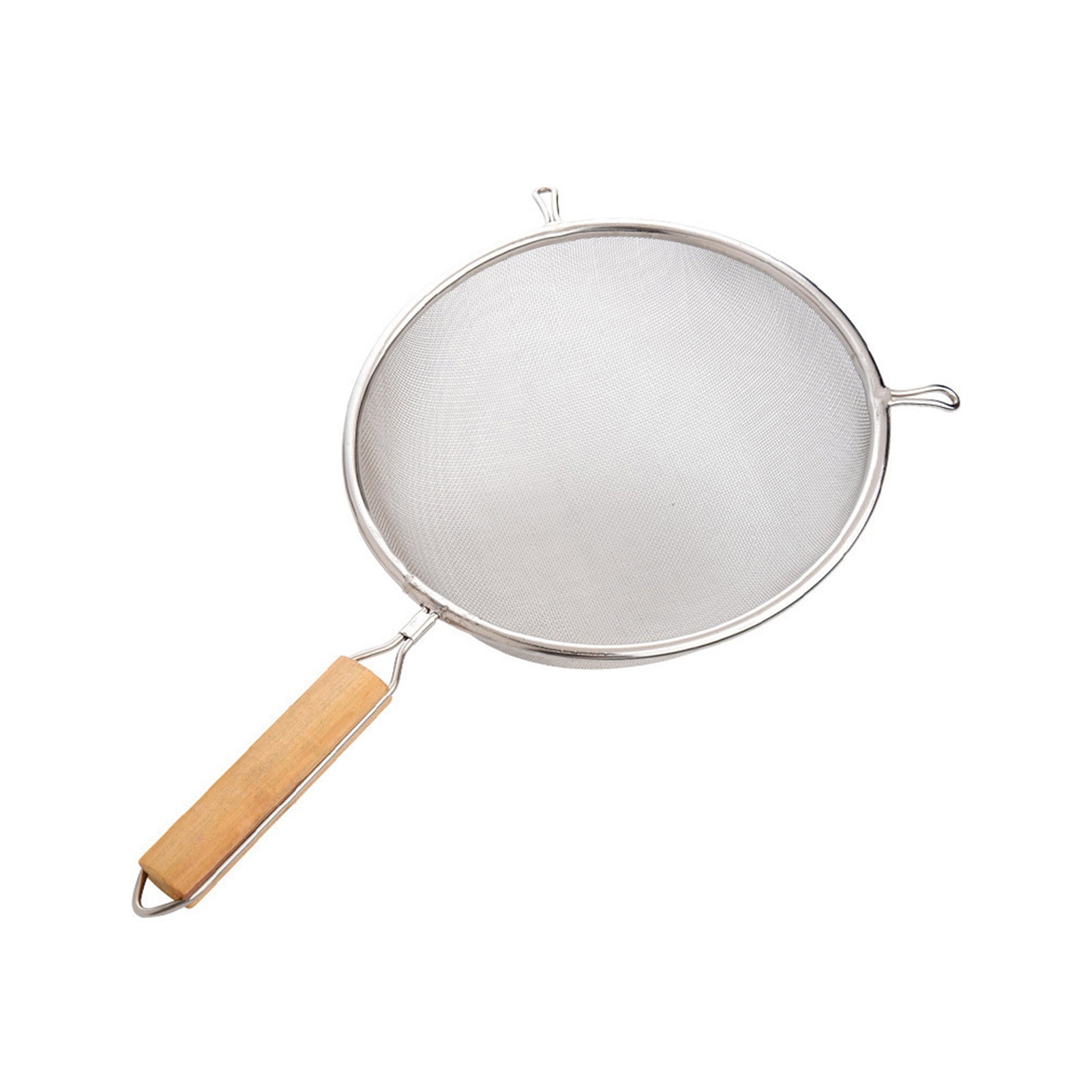 Colander Portable Expandable Stainless Steel Wooden Handle Oil Strainer ...