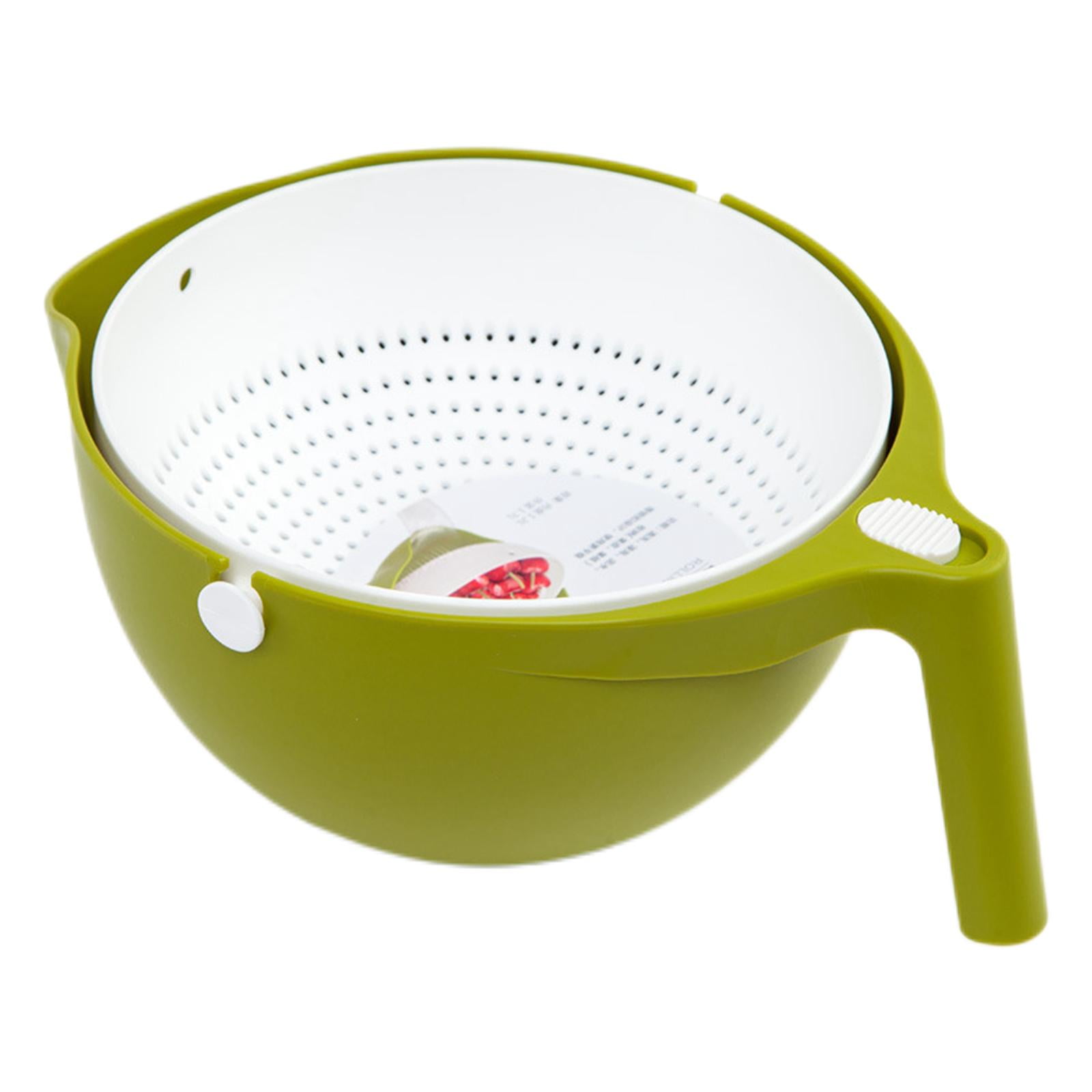 Colander, Rice Strainer Bowl Drain Strainer Vegetable Detachable ...