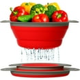 Colander Set - 2 Collapsible Colanders (Strainers) Set By Comfify ...