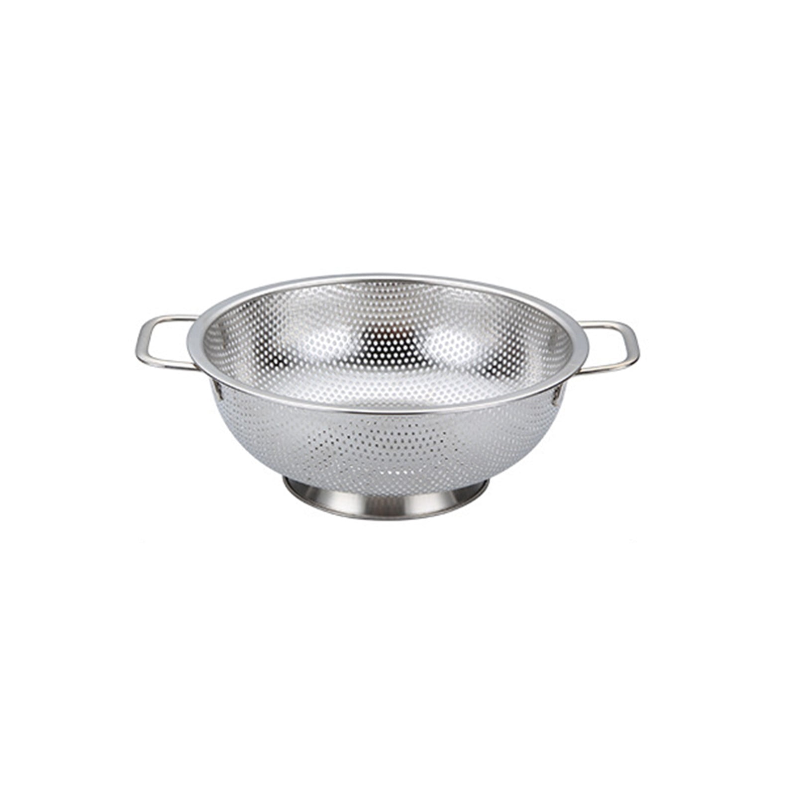 Colander Stainlesssteel Kitchen Strainer W/Handle Base Rice Drainer ...