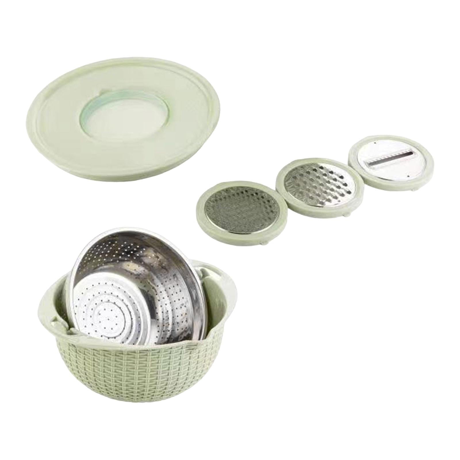Colander with Mixing Bowl Set, Kitchen Colanders Bowl, Grating Slicing ...