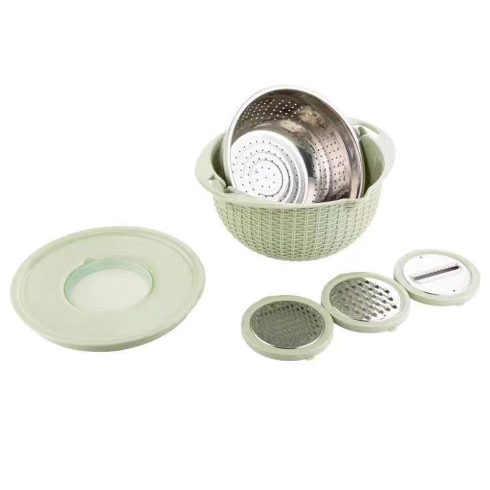 Colander with Mixing Bowl Set Rotatable Colander Drain Basket with Lid ...
