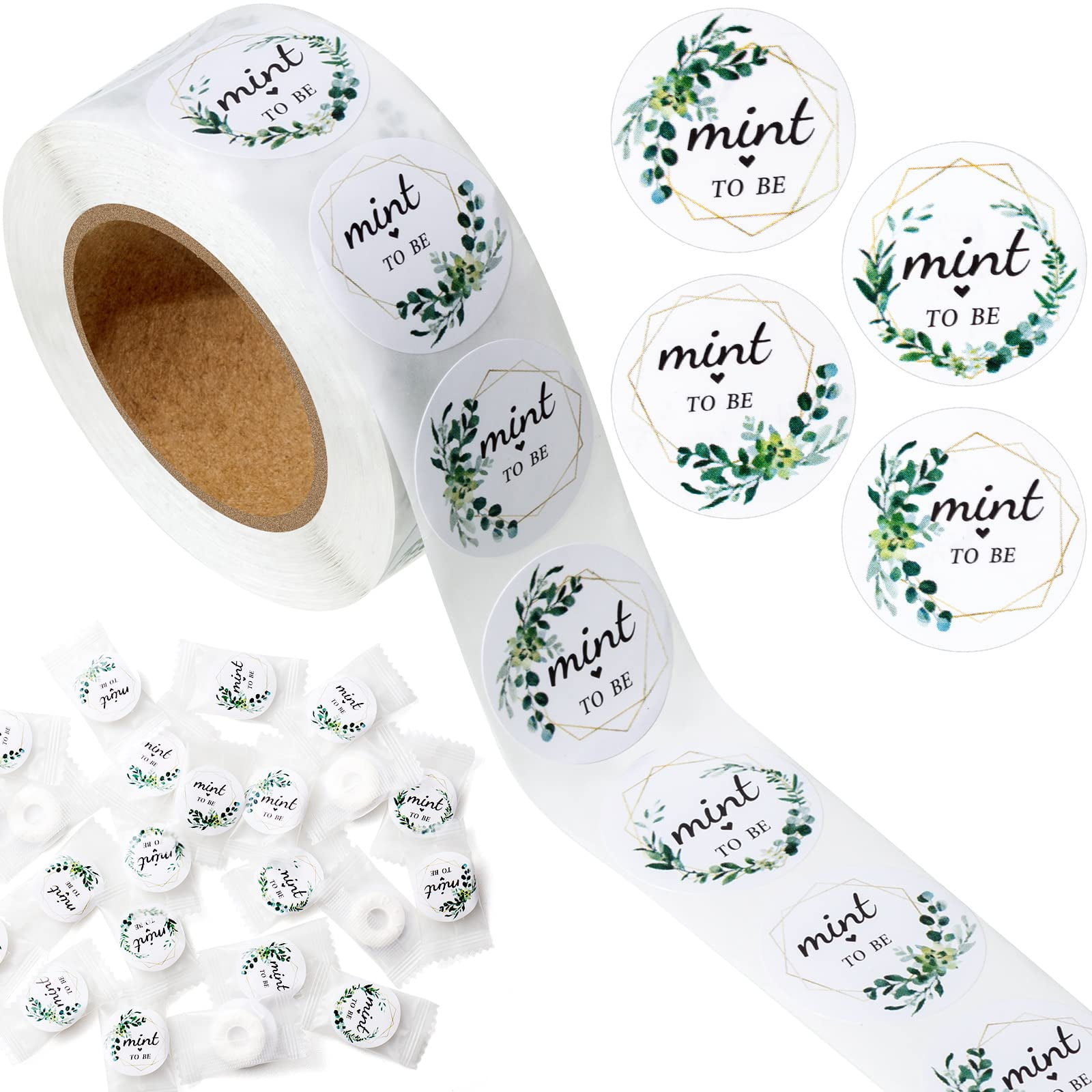 Colarr 500 Pieces Mint SSF20 to Be Label Stickers Wedding Party Favors ...