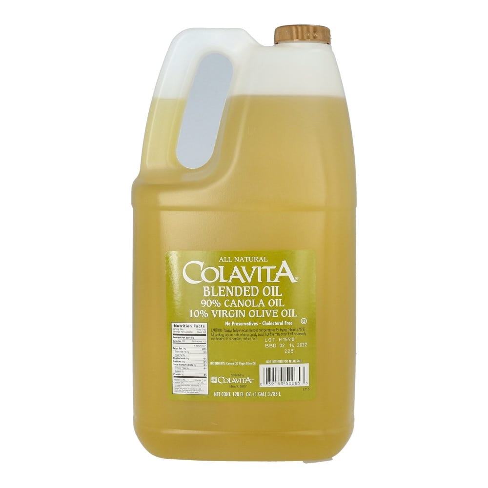 Colavita Canola Oil and EVOO Blend 90/10, 1 ga, 6 Pack - Walmart.com