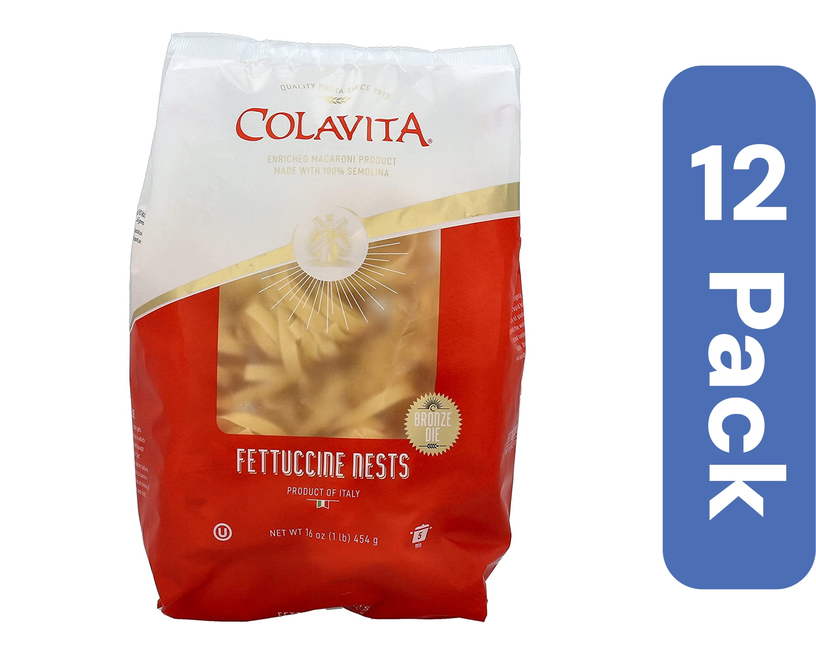 Colavita Fettuccine Pasta Nest 16 oz (Pack Of 12) - Walmart.com