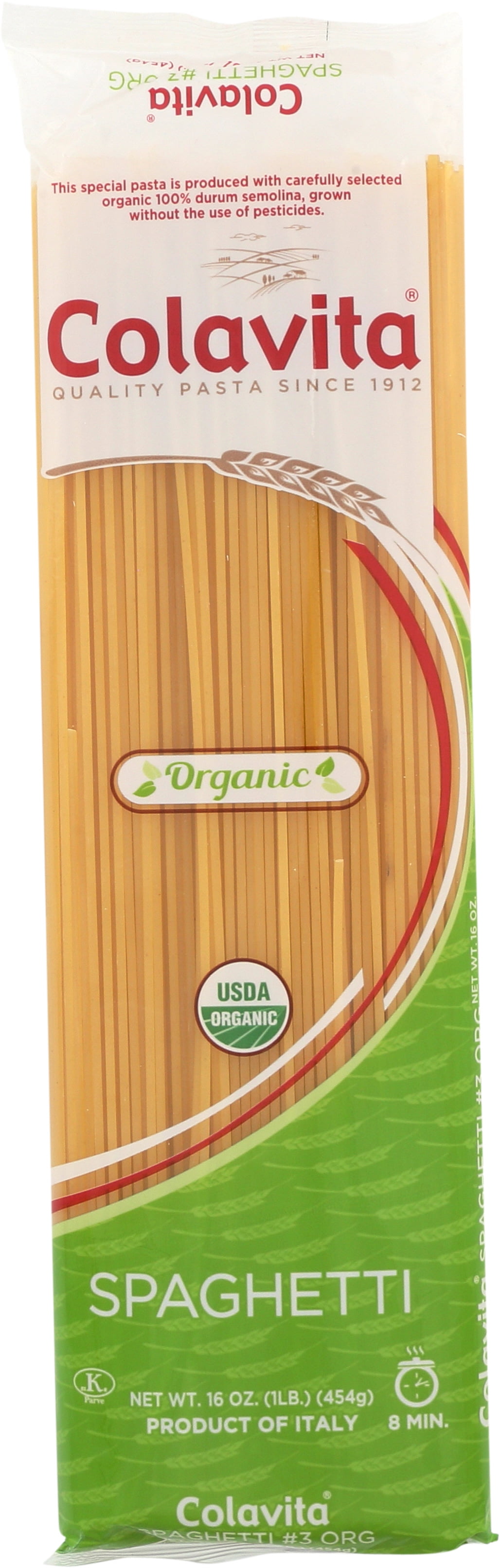 Colavita Organic Spaghetti Pasta, 16 Ounce - Walmart.com