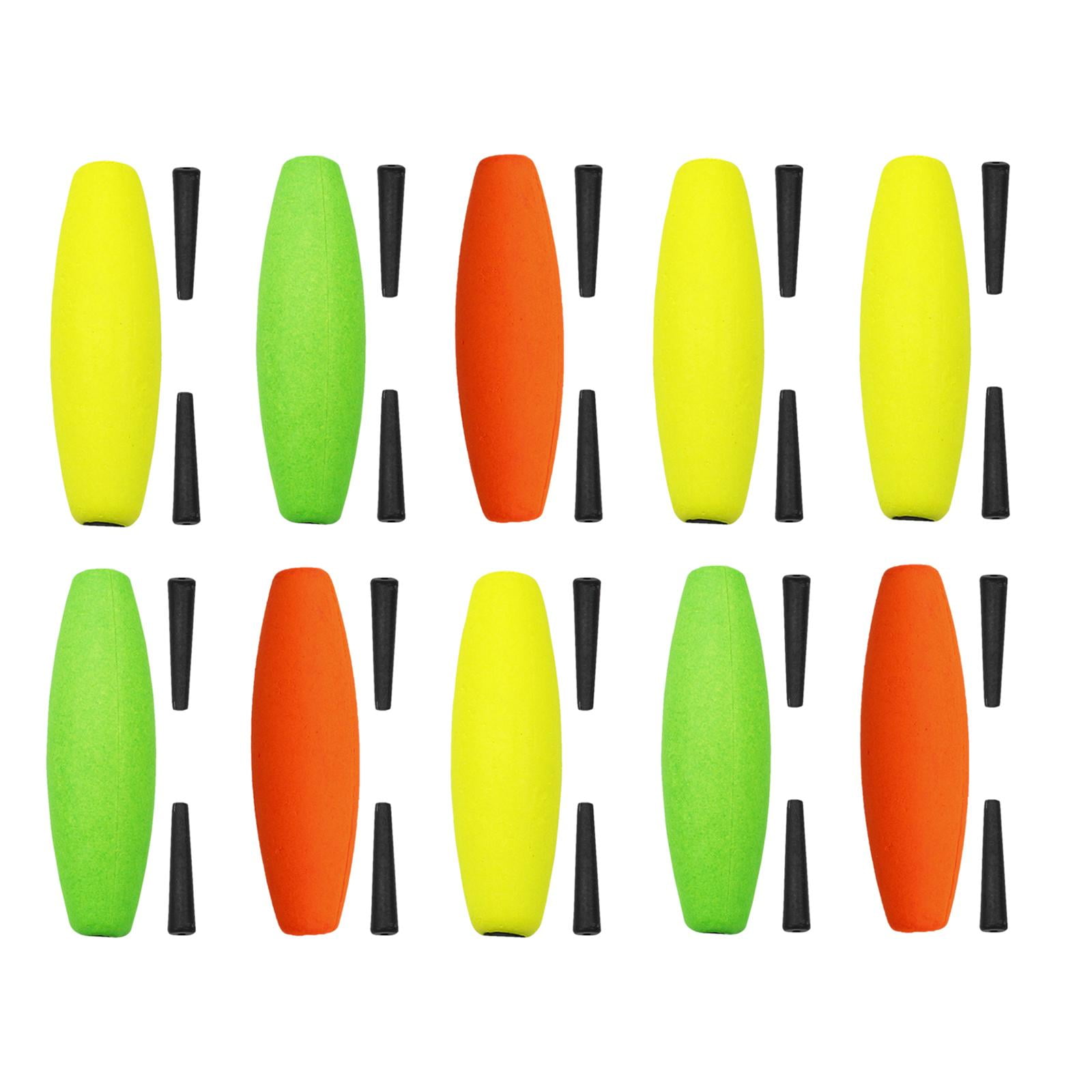 Colaxi 10 Pieces Fishing Floats Fishing Bobbers Fishing Tackle Tool ...