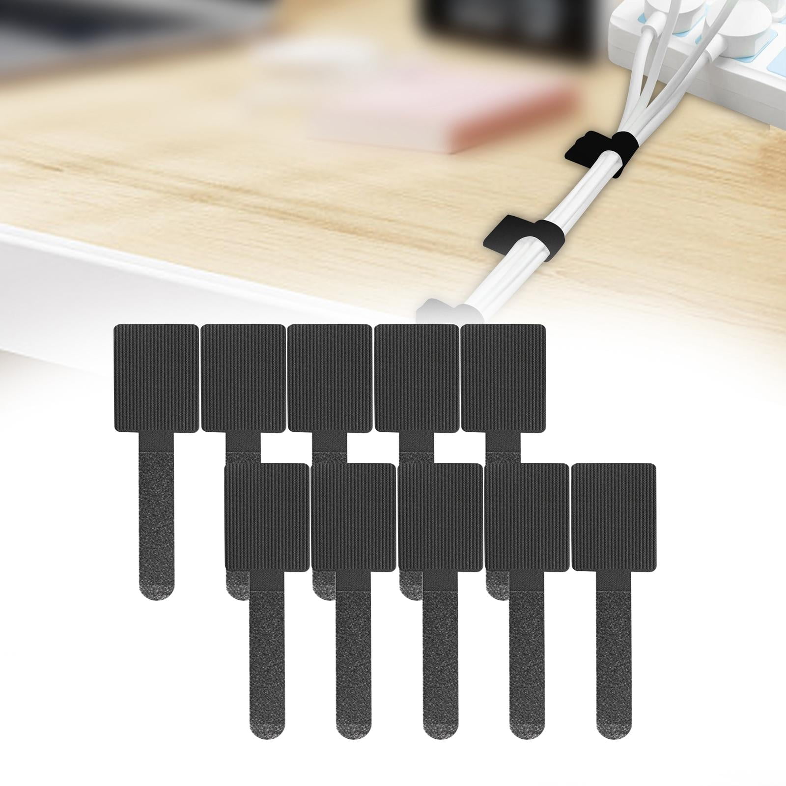 Colaxi 10 Pieces Reusable Cable Ties Cable Holder Straps Multipurpose ...
