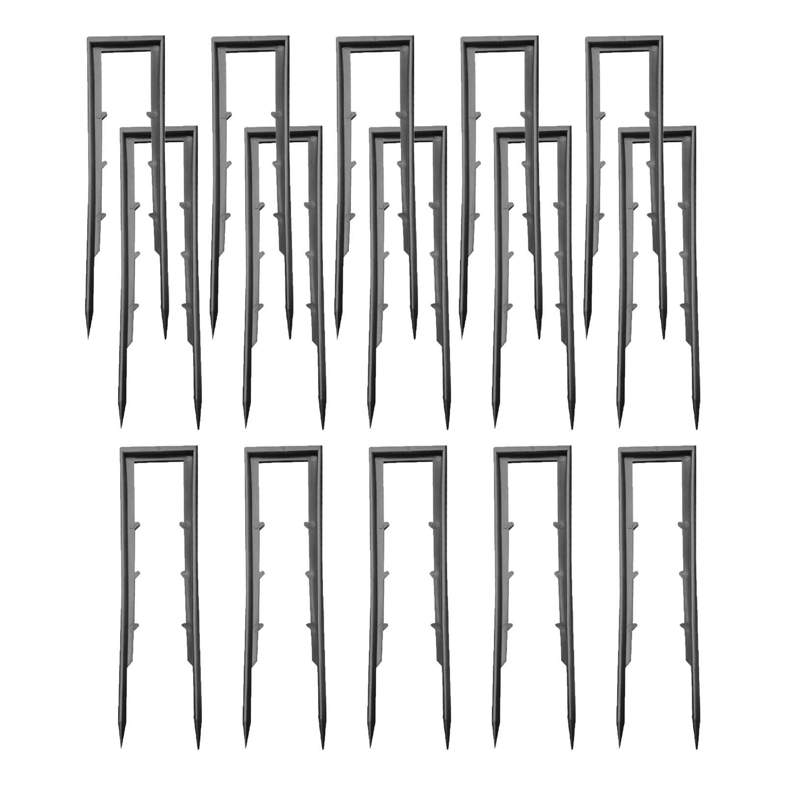 Colaxi 100 Pieces Landscape Staples Fence Stakes Heavy Duty Practical ...