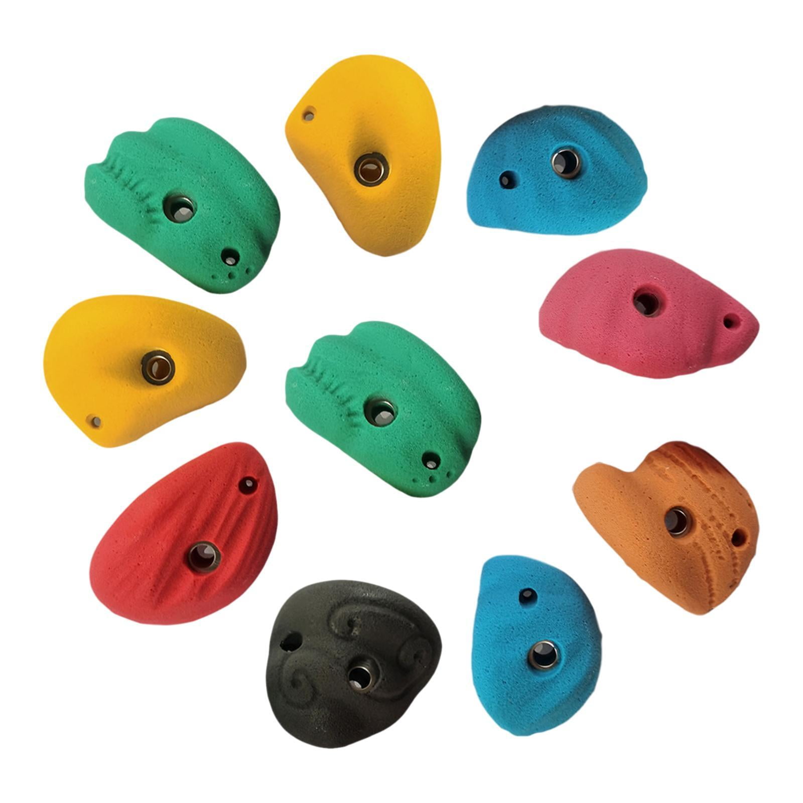 Colaxi 10Pcs Rock Climbing Holds Rock Wall Climbing Kit Practical ...