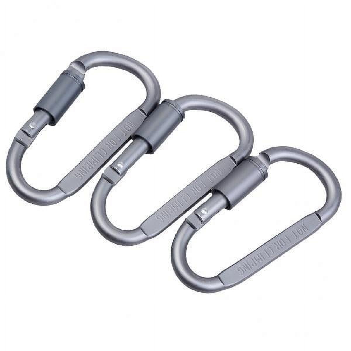 Colaxi 10X 3pcs Tin Type Carabiner Keychain Buckle Screw Locking Hook ...
