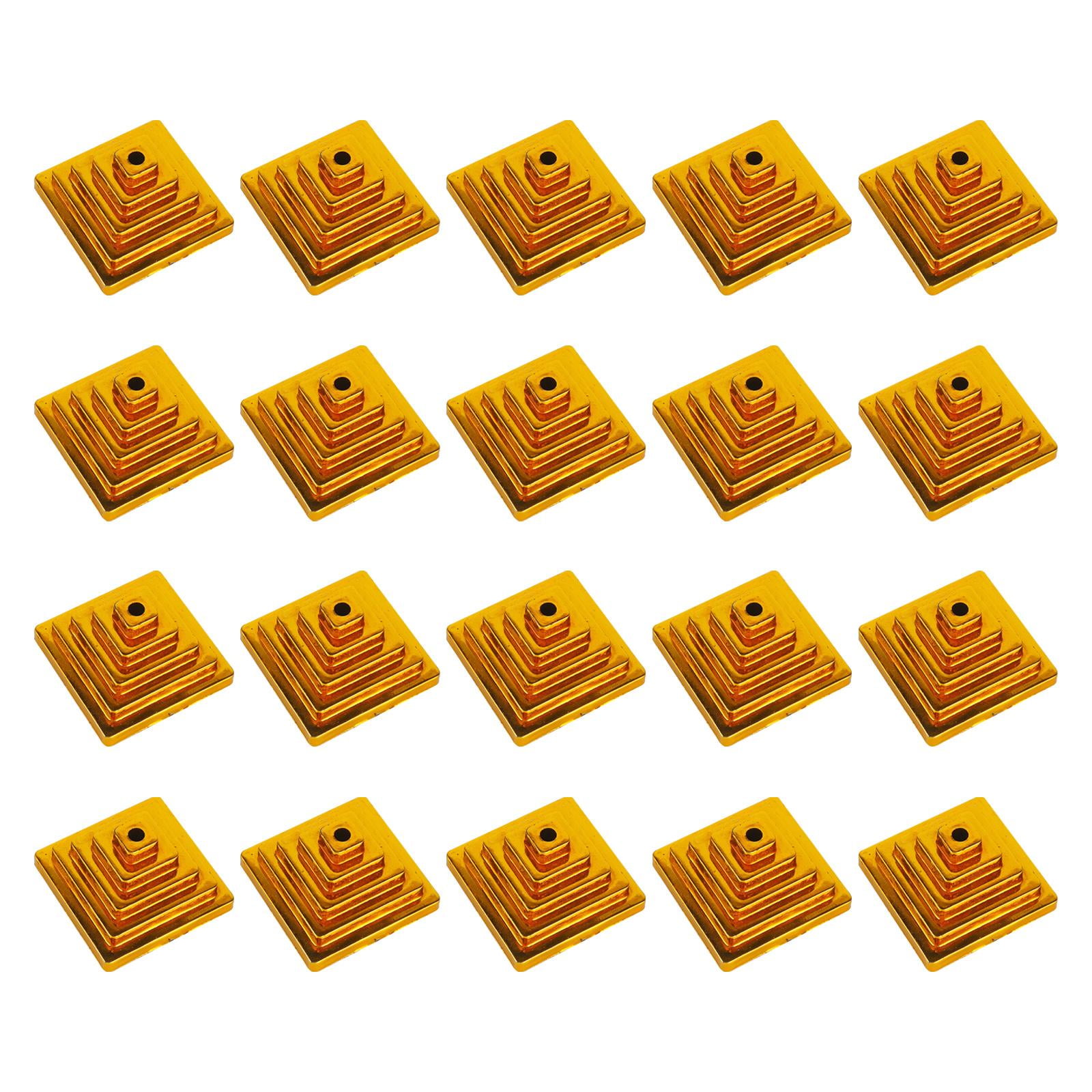 Colaxi 20 Pieces Miniature Flag Stand Hole Diameter 0.24inch 2.1x2.1x1 ...