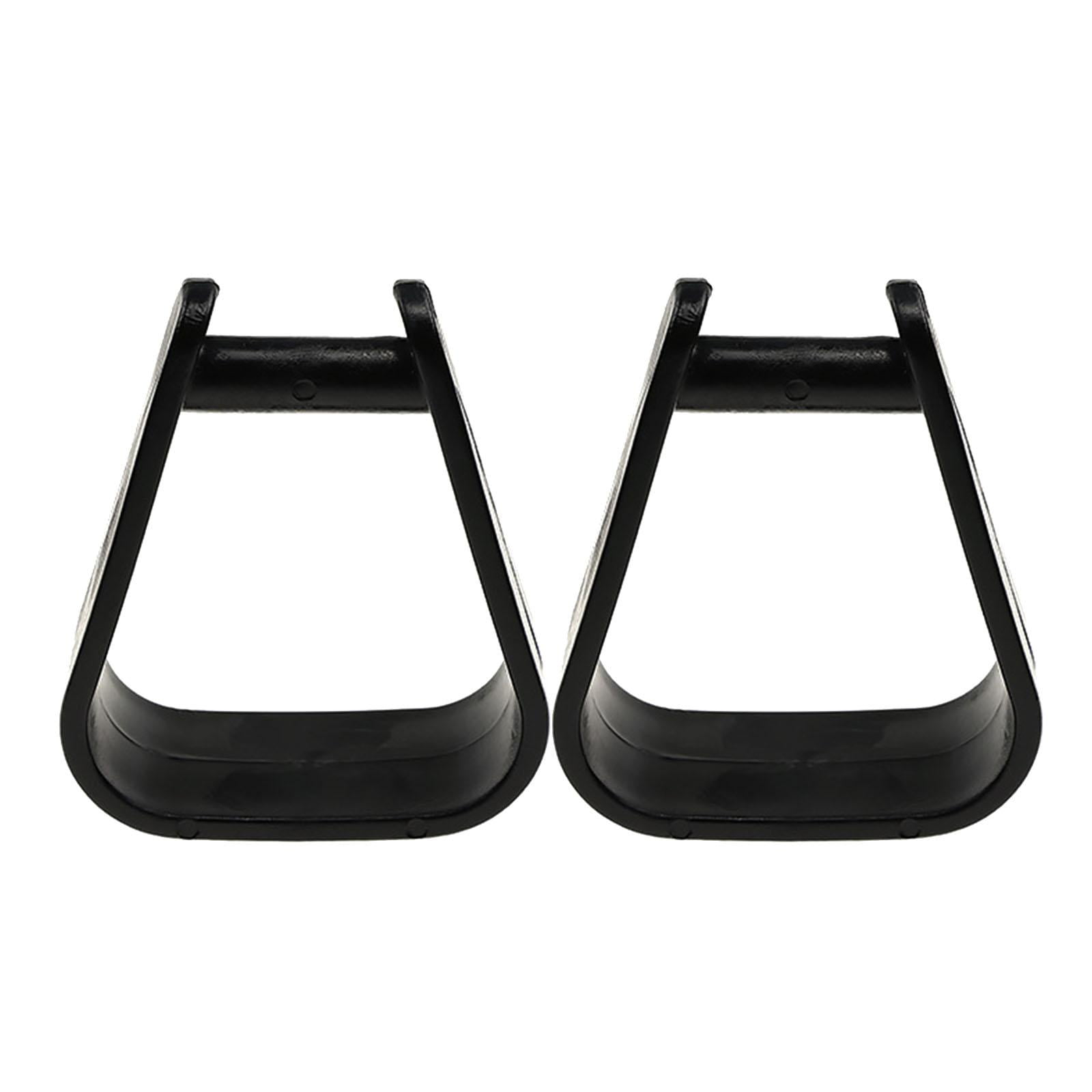 Colaxi 2Pieces Kids Stirrups Black High Strength Stirrups Equestrian ...