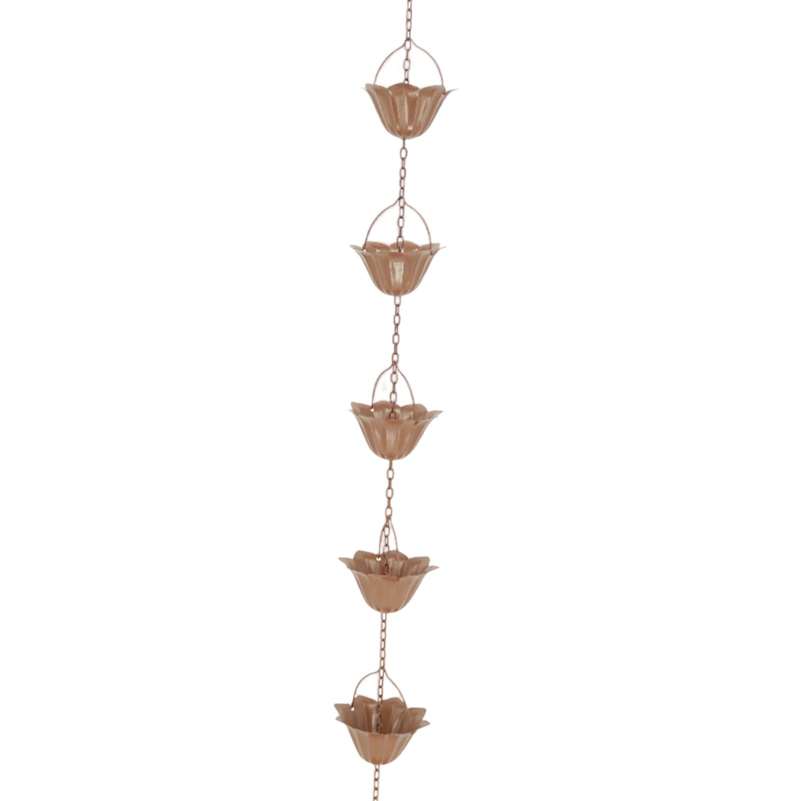 Colaxi 3.3ft Rain Chain ,Rainwater Catcher Rain Chimes,House Outdoor ...