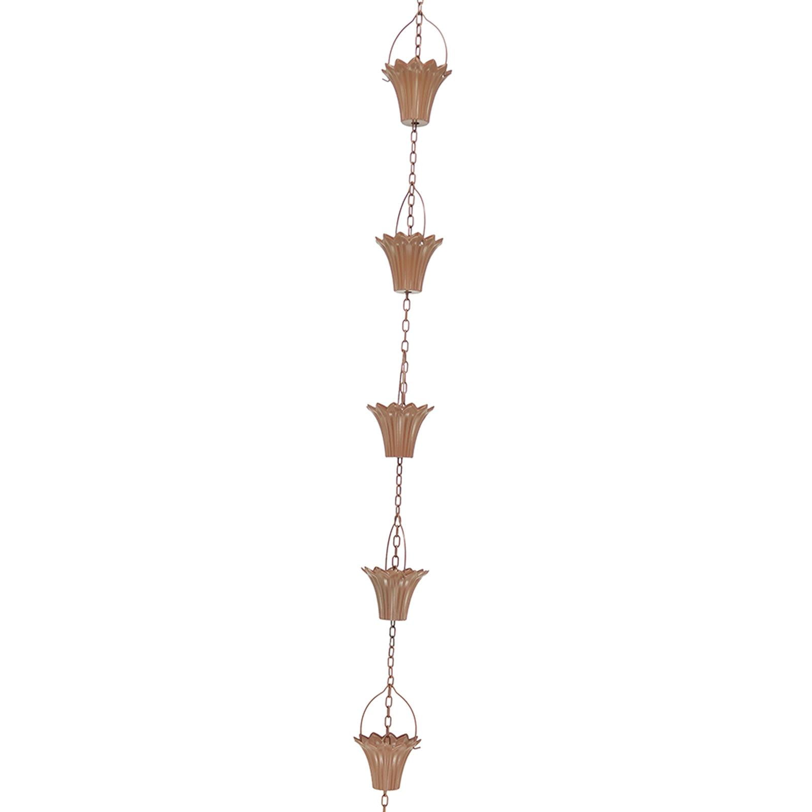 Colaxi 3.3ft Rain Chain ,Rainwater Catcher Rain Chimes,House Outdoor ...