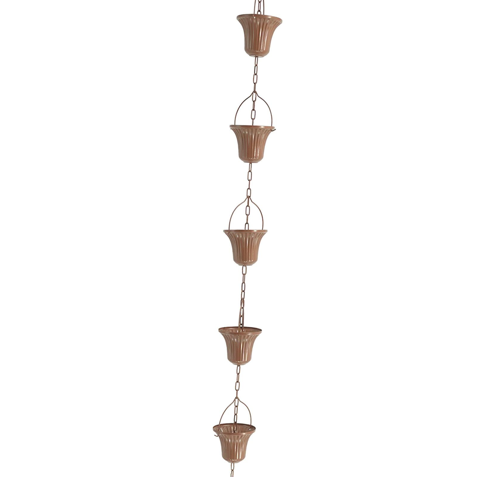Colaxi 3.3ft Rain Chain ,Rainwater Catcher Rain Chimes,House Outdoor ...