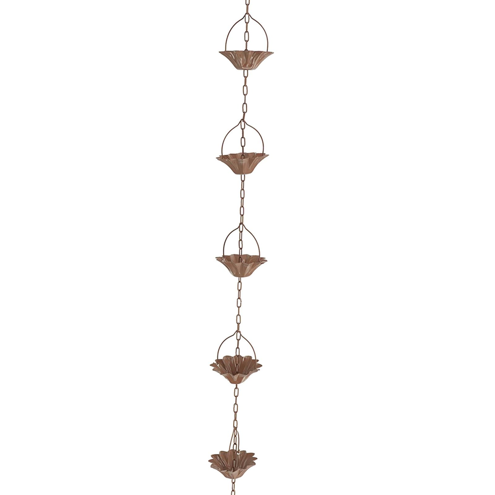 Colaxi 3.3ft Rain Chain ,Rainwater Catcher Rain Chimes,House Outdoor ...
