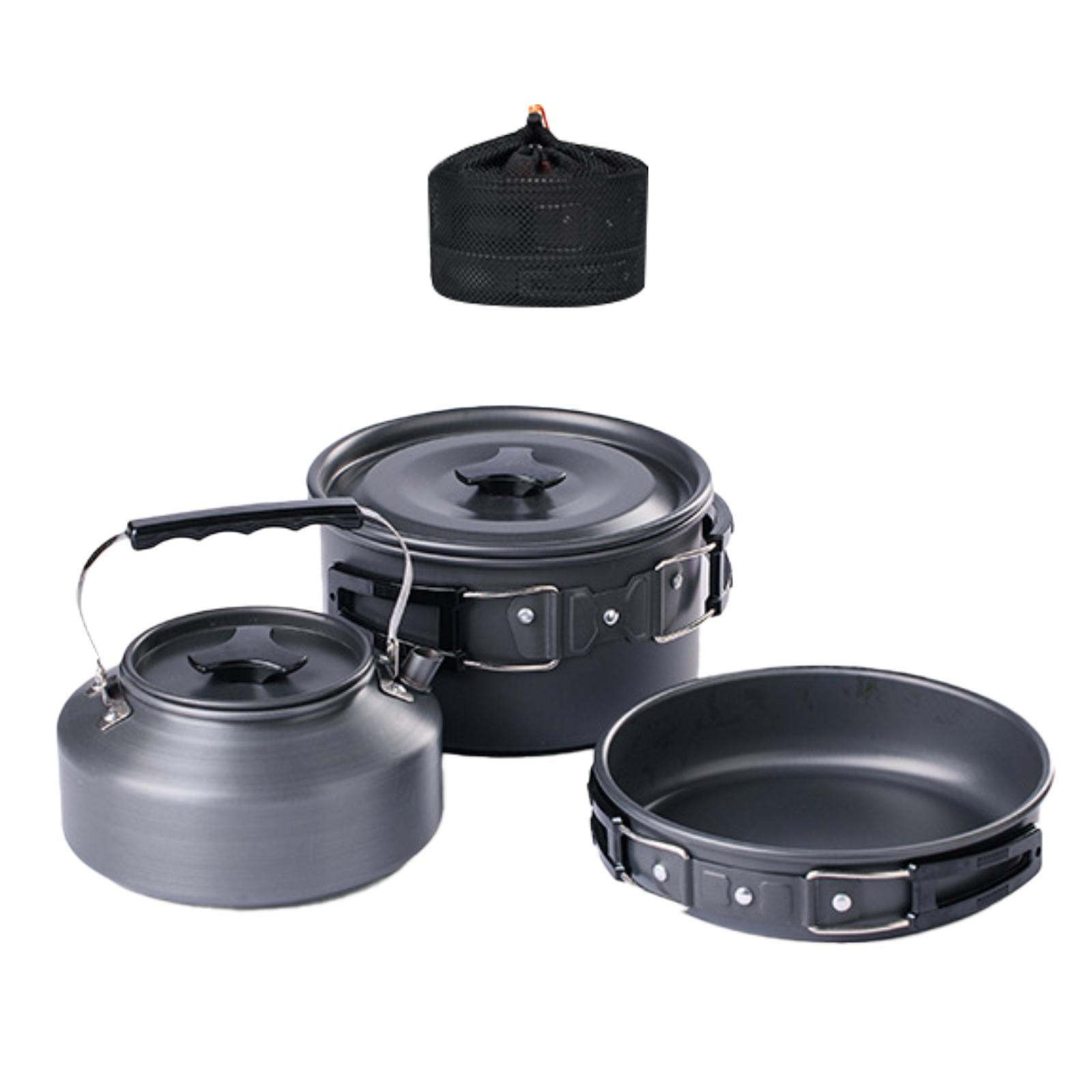 Colaxi 3 Pieces Camping Cooking Set Camping Cookware Mess Kit Cookset ...