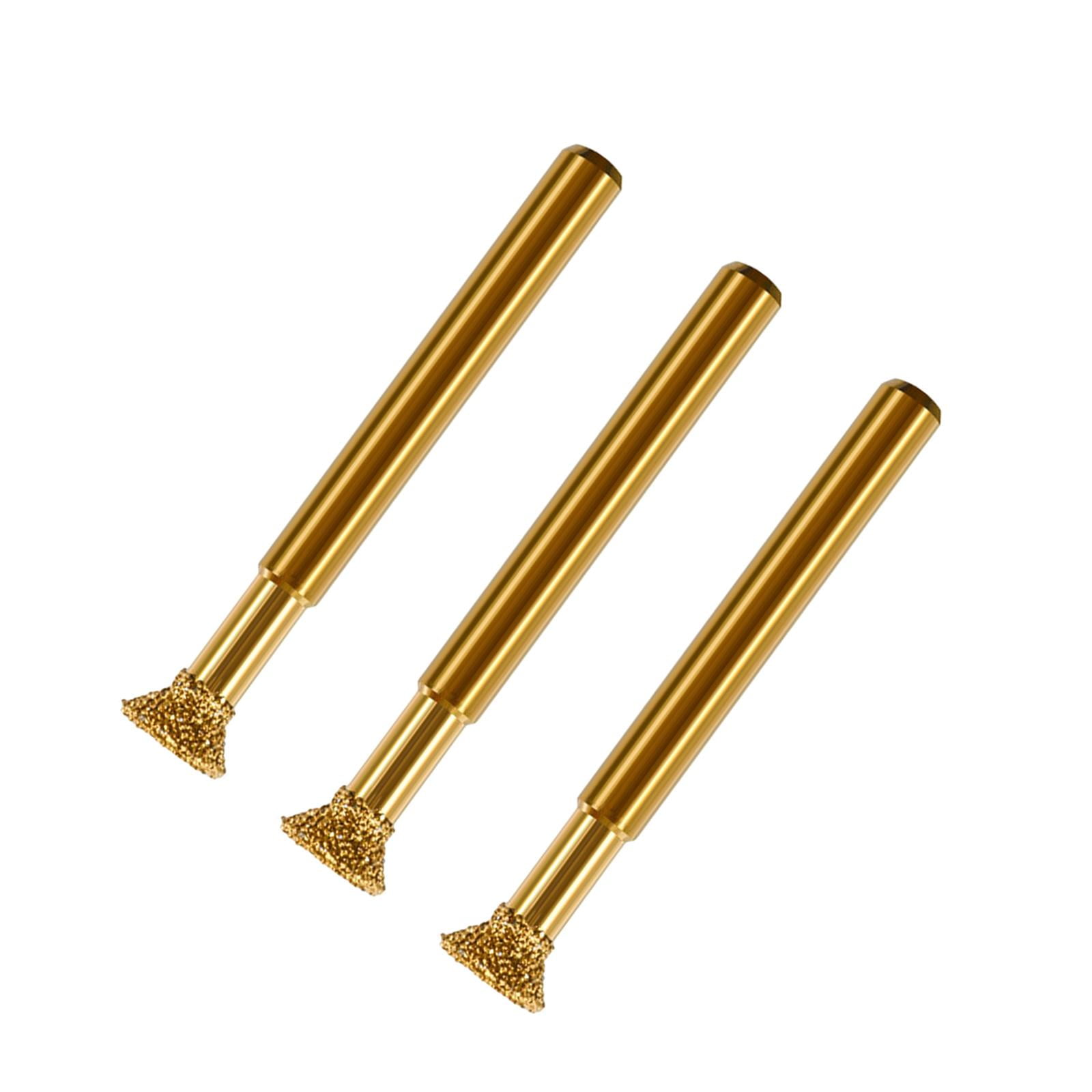 Colaxi 3 Pieces Diamond Grinding Burr Drill Bit ,Grinding Wheels Bits ...