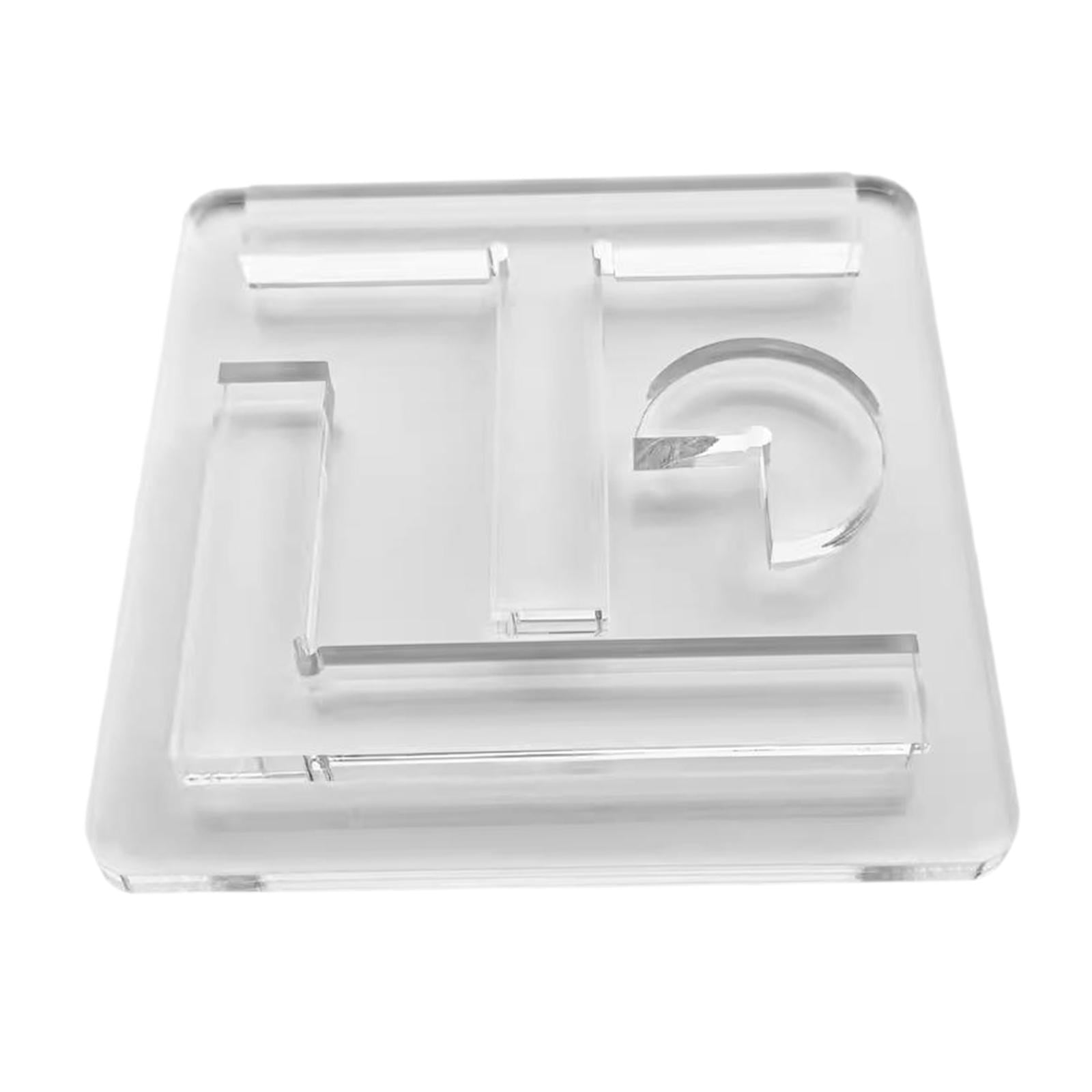 Colaxi 4 Pieces Stamp Positioning Ruler Ruler Rubber Stamp Coloring ...