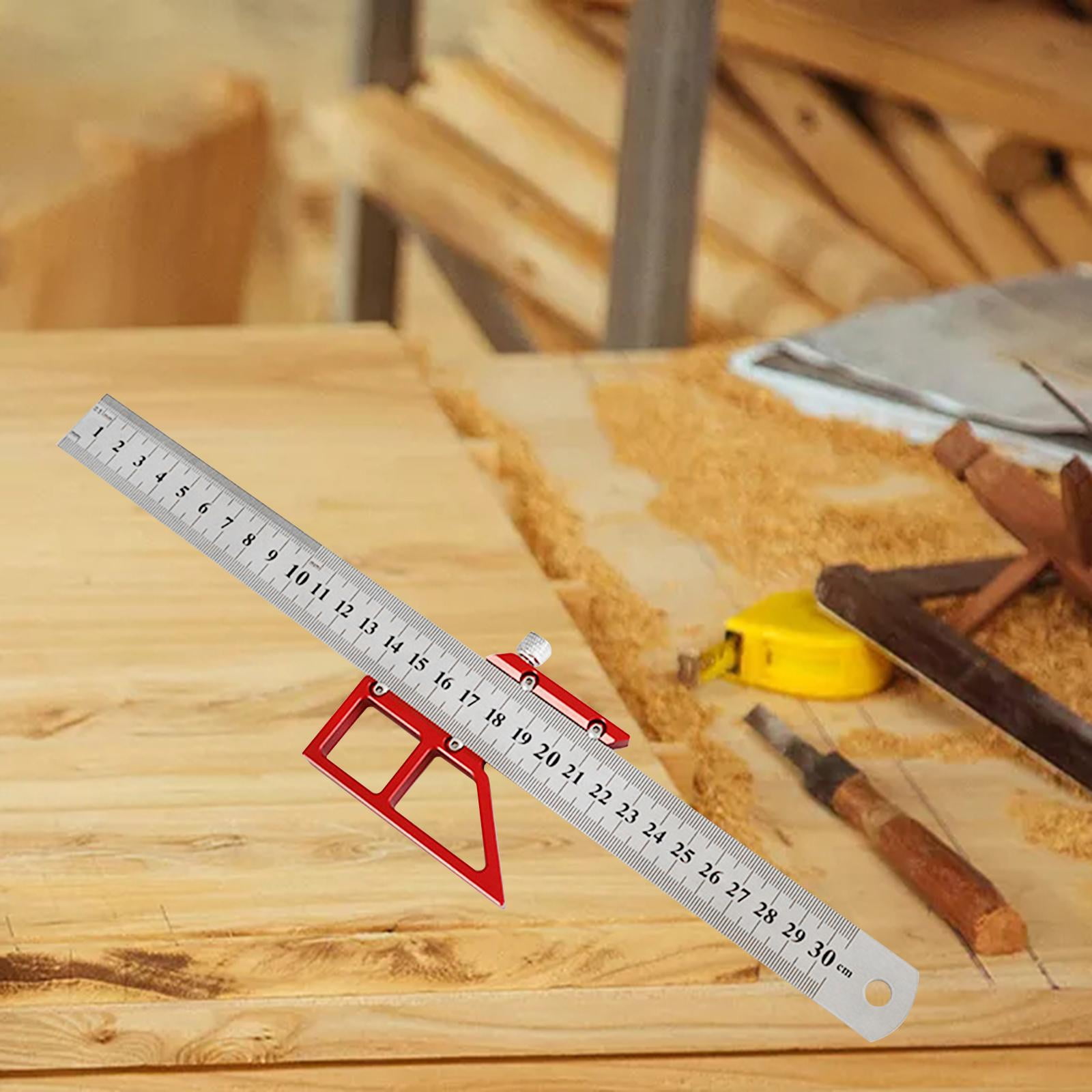 Colaxi 45 90 Degree Miter Triangle Ruler ,45 90Angle Steel Ruler ...