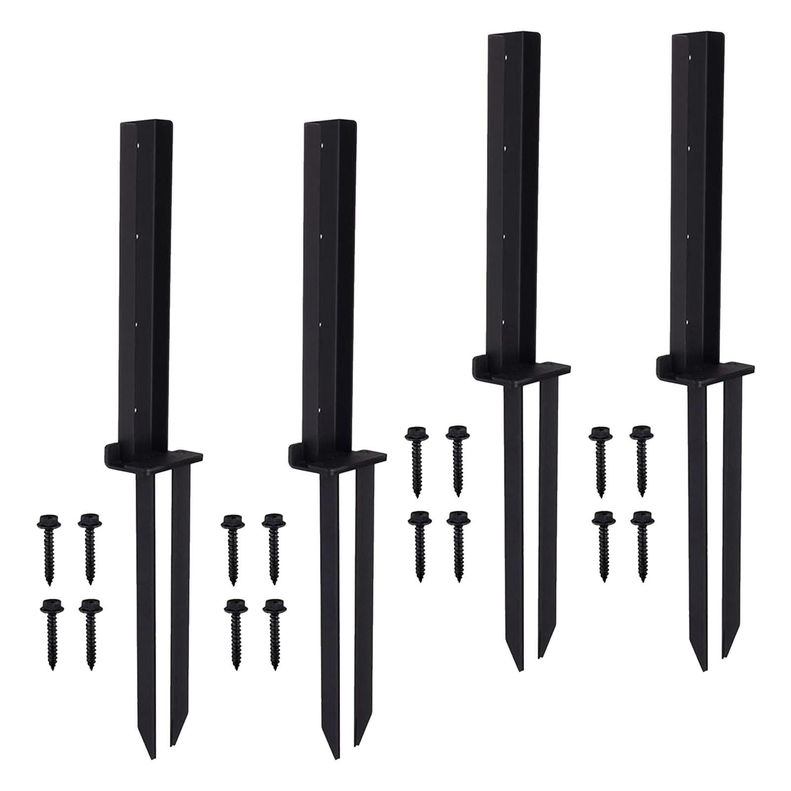 Colaxi 4x Fence Post Anchor Ground ,Fence Post Anchor,Wooden Fence Post ...