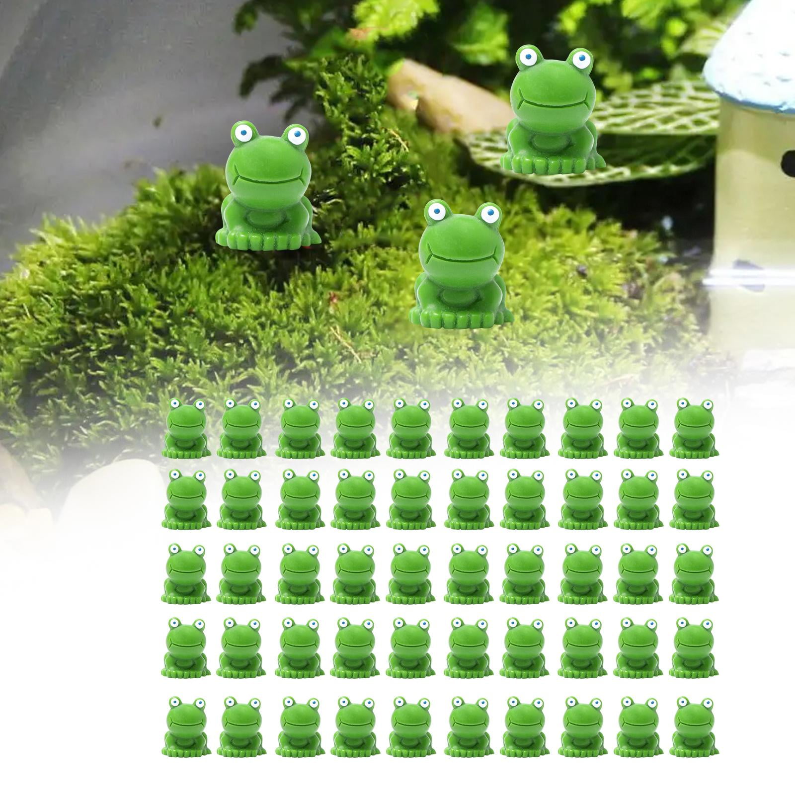 Colaxi 50 Pieces Frog Figurines Decor. Cute Frog Figurines Resin Frog ...