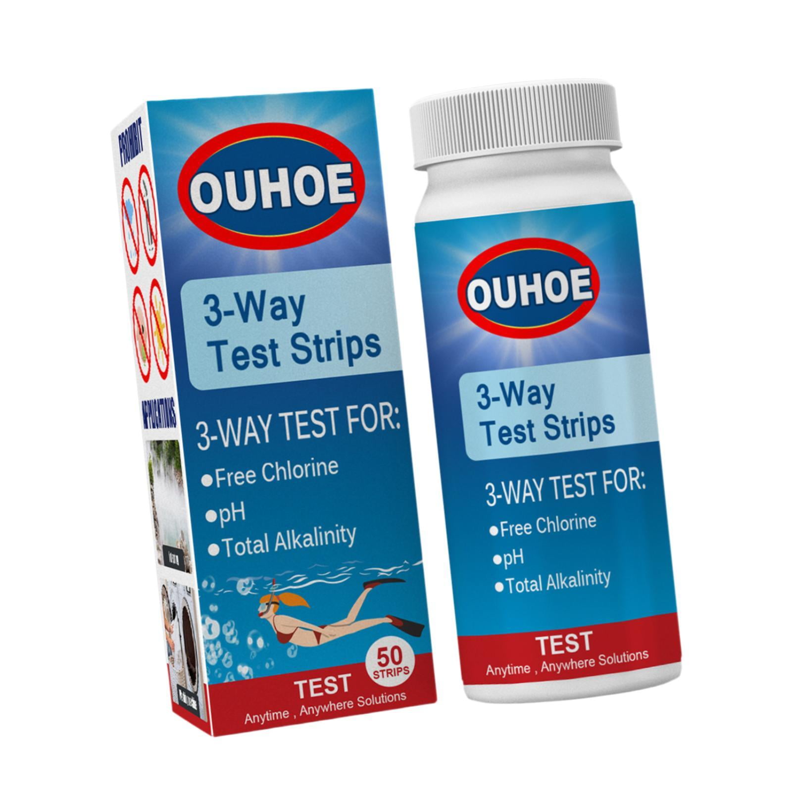 Colaxi 50 Pieces PH Test Strips Water Test Strips Instant Read Liquid ...