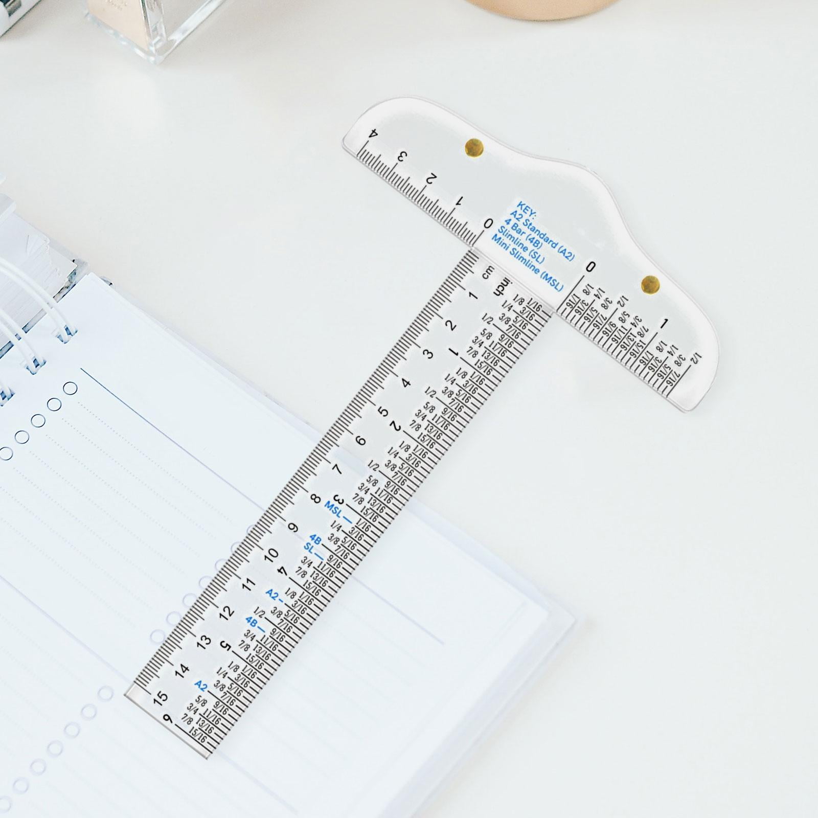 Colaxi 6" Clear Acrylic T Square Ruler for Easy Reference While ...