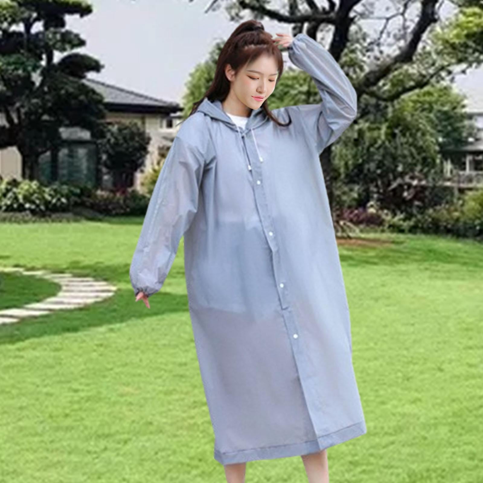 Colaxi Adults Raincoat Full Body Hooded Rain Coat for Adults for Hiking ...