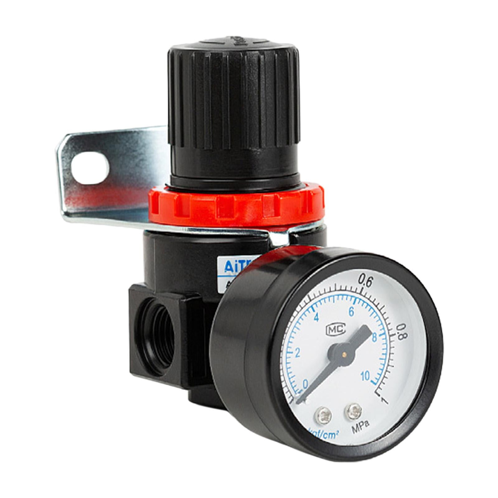 Colaxi Air Pressure Regulator Control Multifunctional with Gauge 1 ...