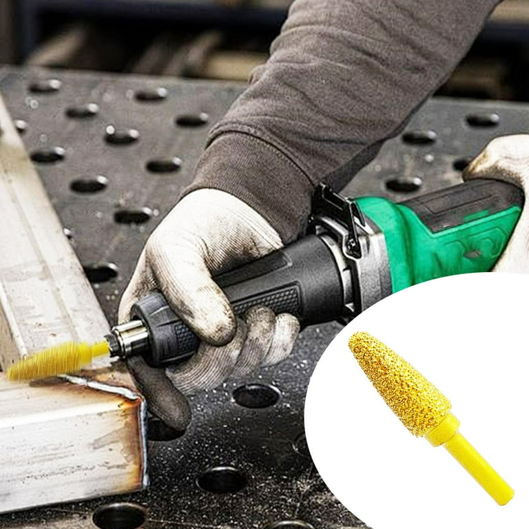 Colaxi Diamond Grinding Head Burr Drill Bit Grinding Bit Rotary Tool Universal 6mm Shank Grinding Mounted Point for Metal Polishing 13mm