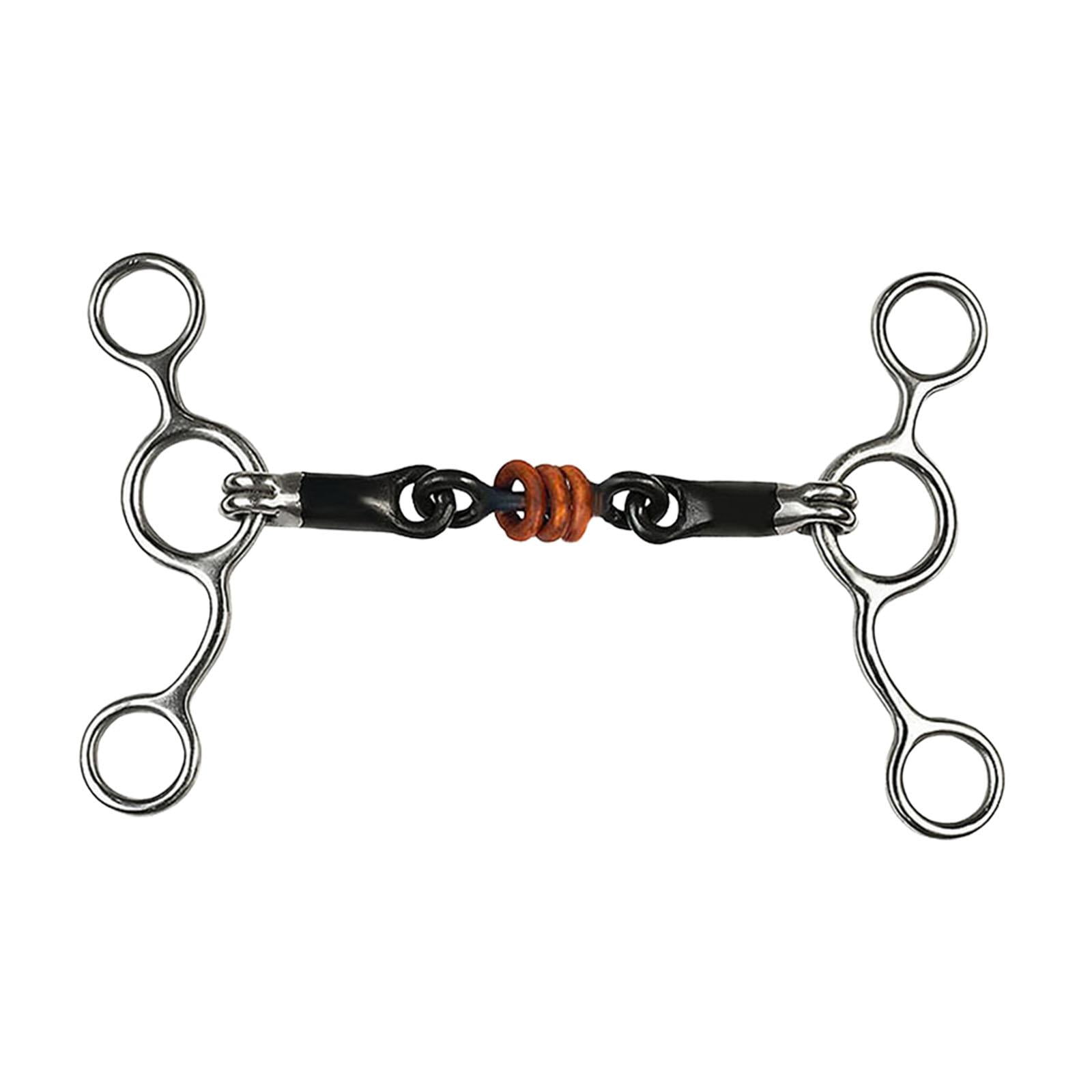 Colaxi Horse Bit Horse Mouth Snaffle H Shape Full Cheek Bit Horse ...
