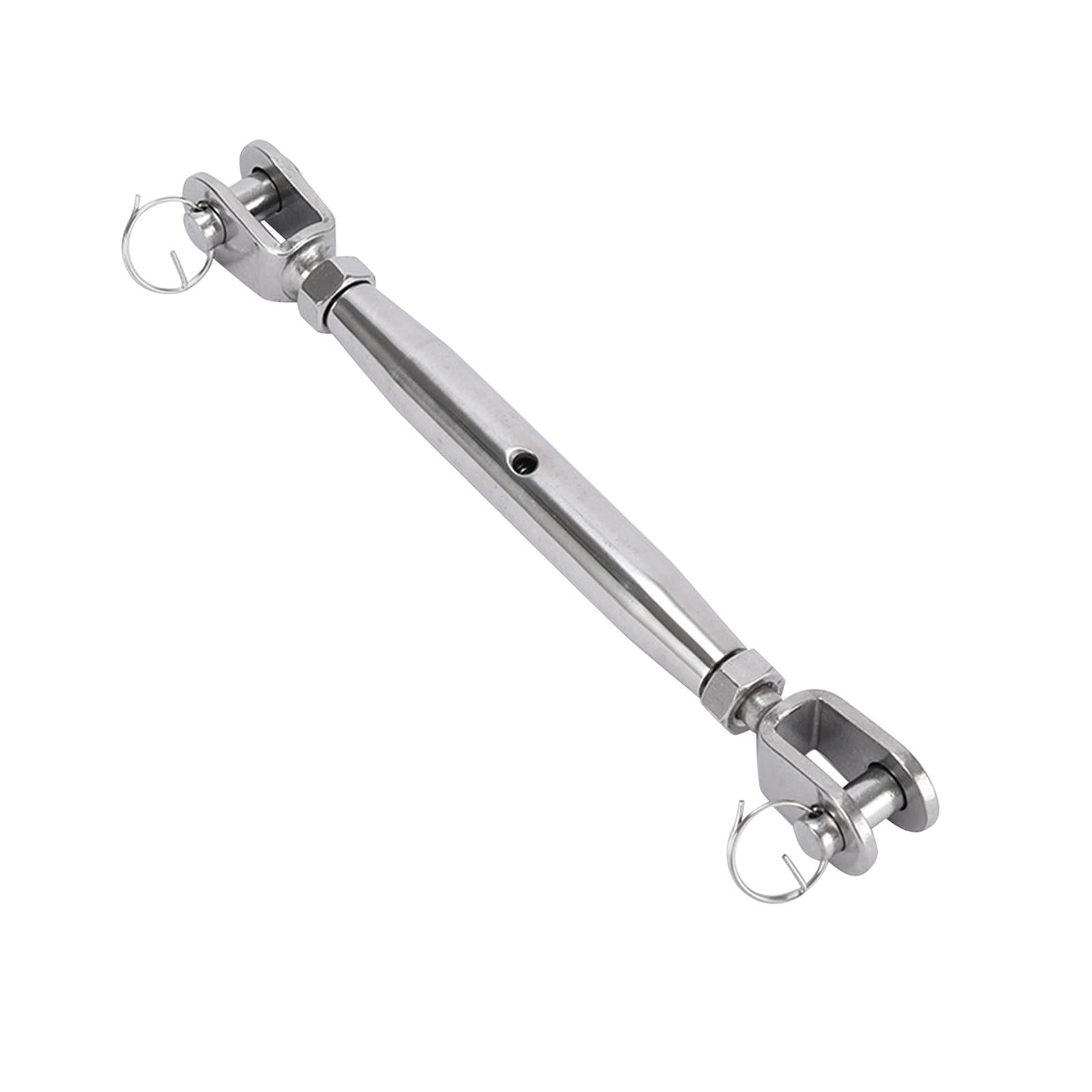 Colaxi Jaw and Jaw Turnbuckle Turnbuckle Rigging Screw Adjustable Installation Kits Stainless ...