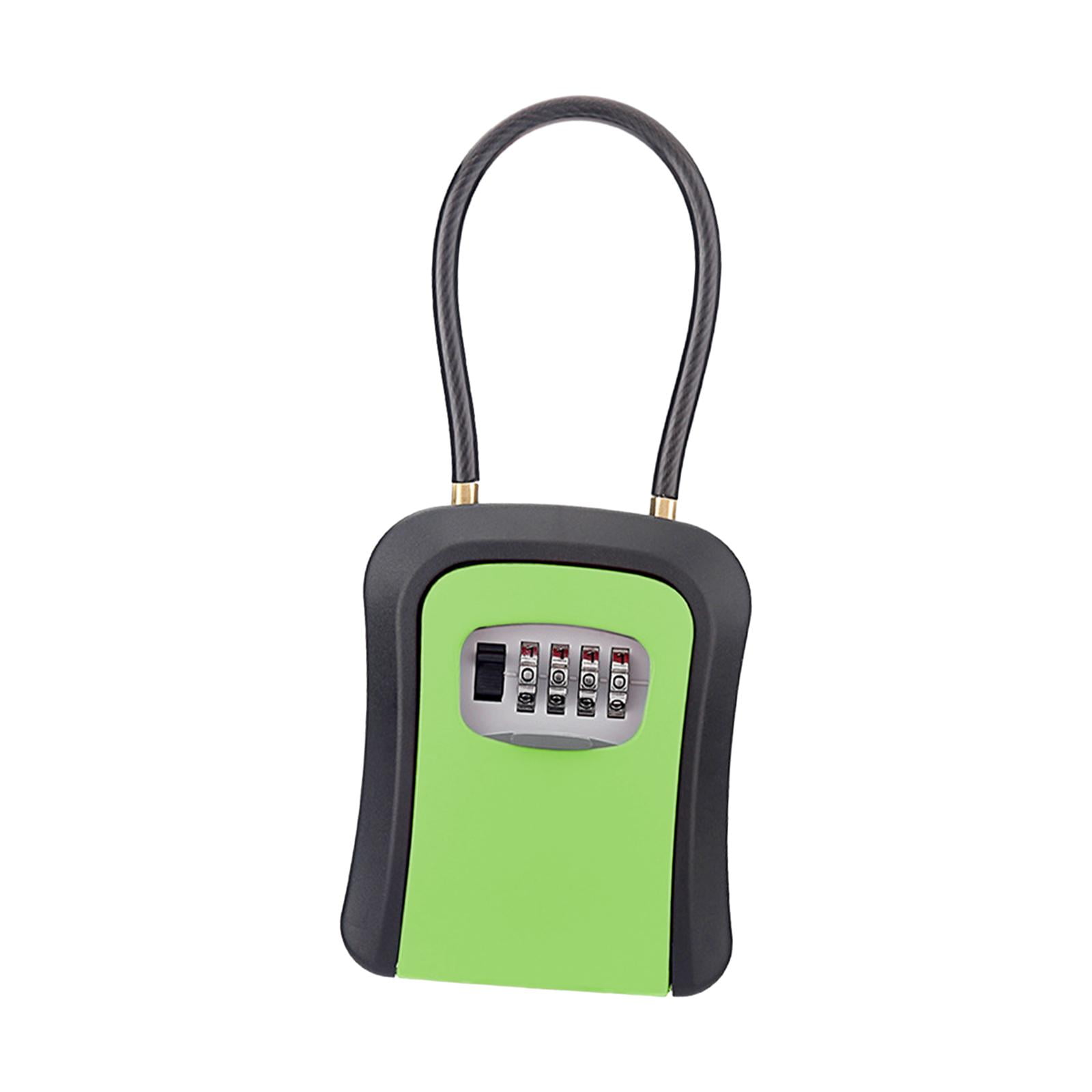 Colaxi Box Key Security Box with 4 Digit Combination Steel Cable ...