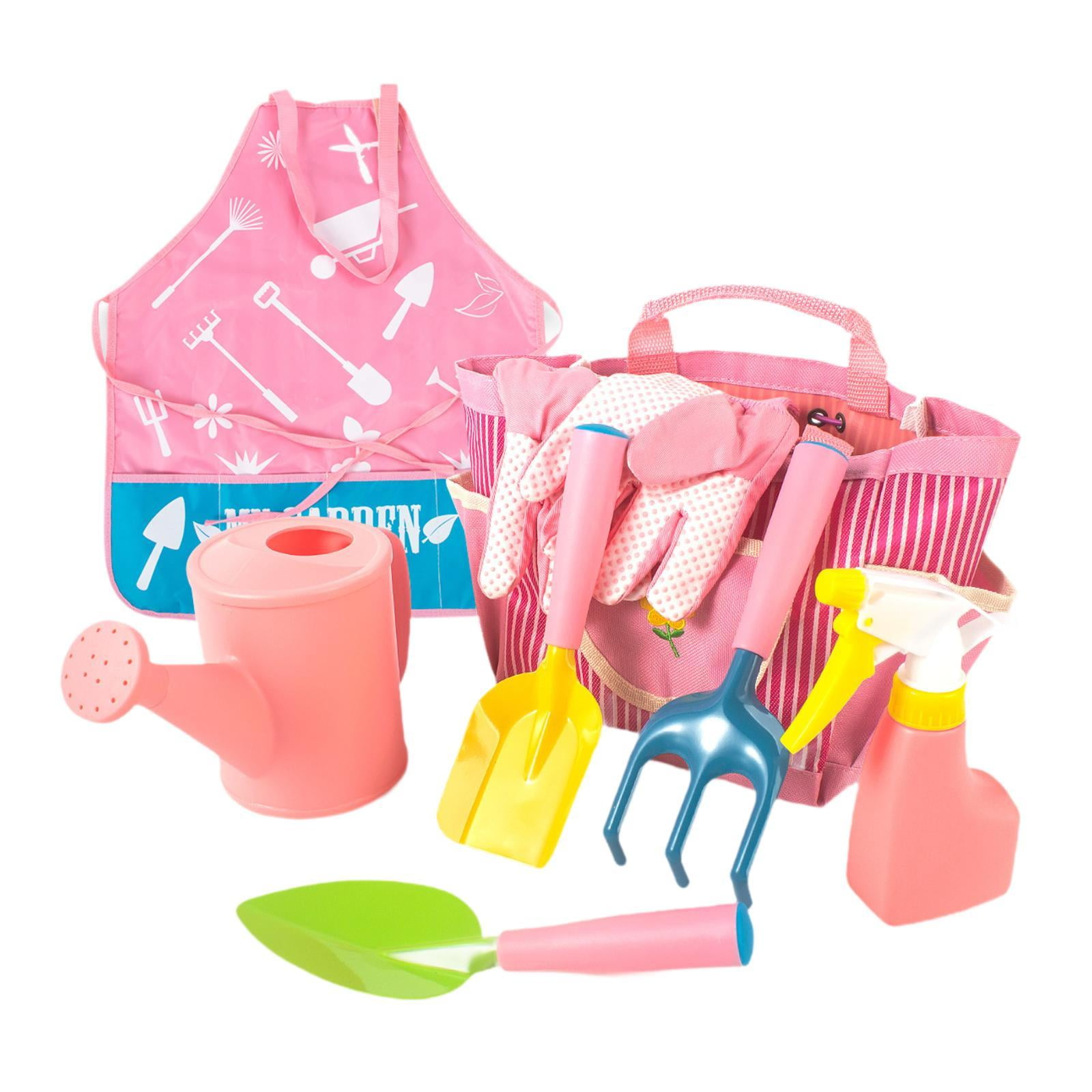 Colaxi Kids Gardening Tool Set,Gardening Set,Garden Apron Watering Can ...