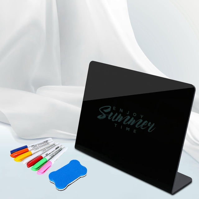 Colaxi Mini Chalkboard Sign Menu Chalkboard Stand L Shaped Small ...
