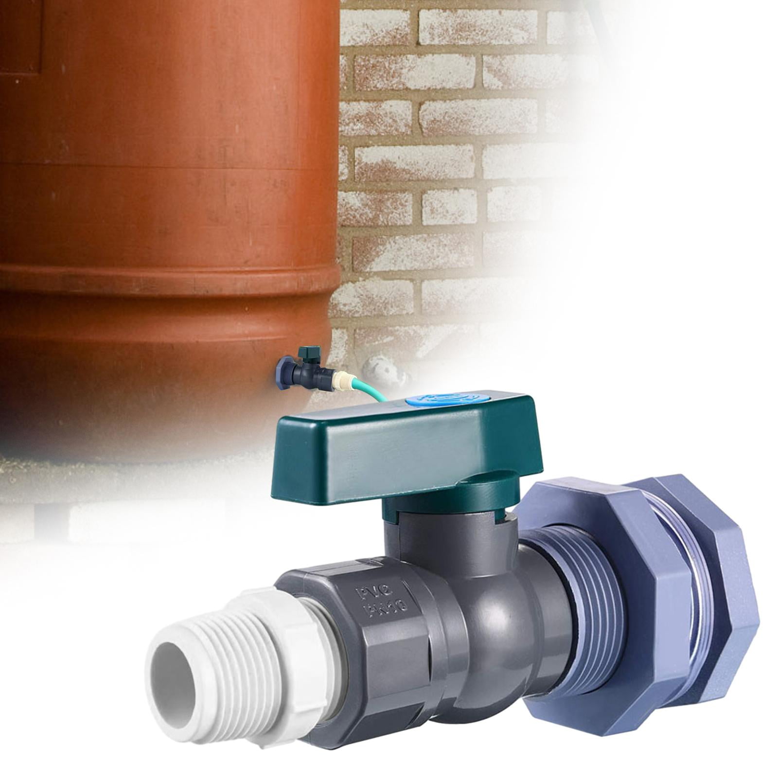 Colaxi Rain Barrel Spigot 3/4inch Durable PVC Connector Sturdy Water ...