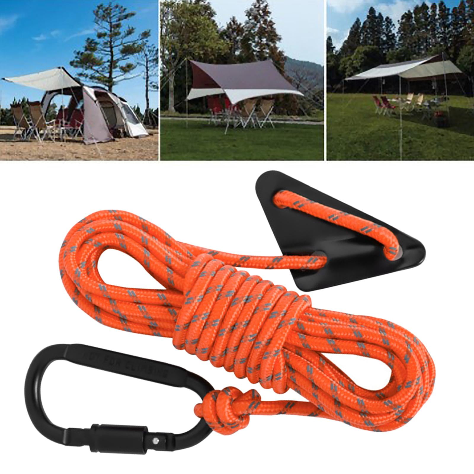 Colaxi Reflective Tent guyline Tent Rope 5mm Thickened Guy Lines with ...
