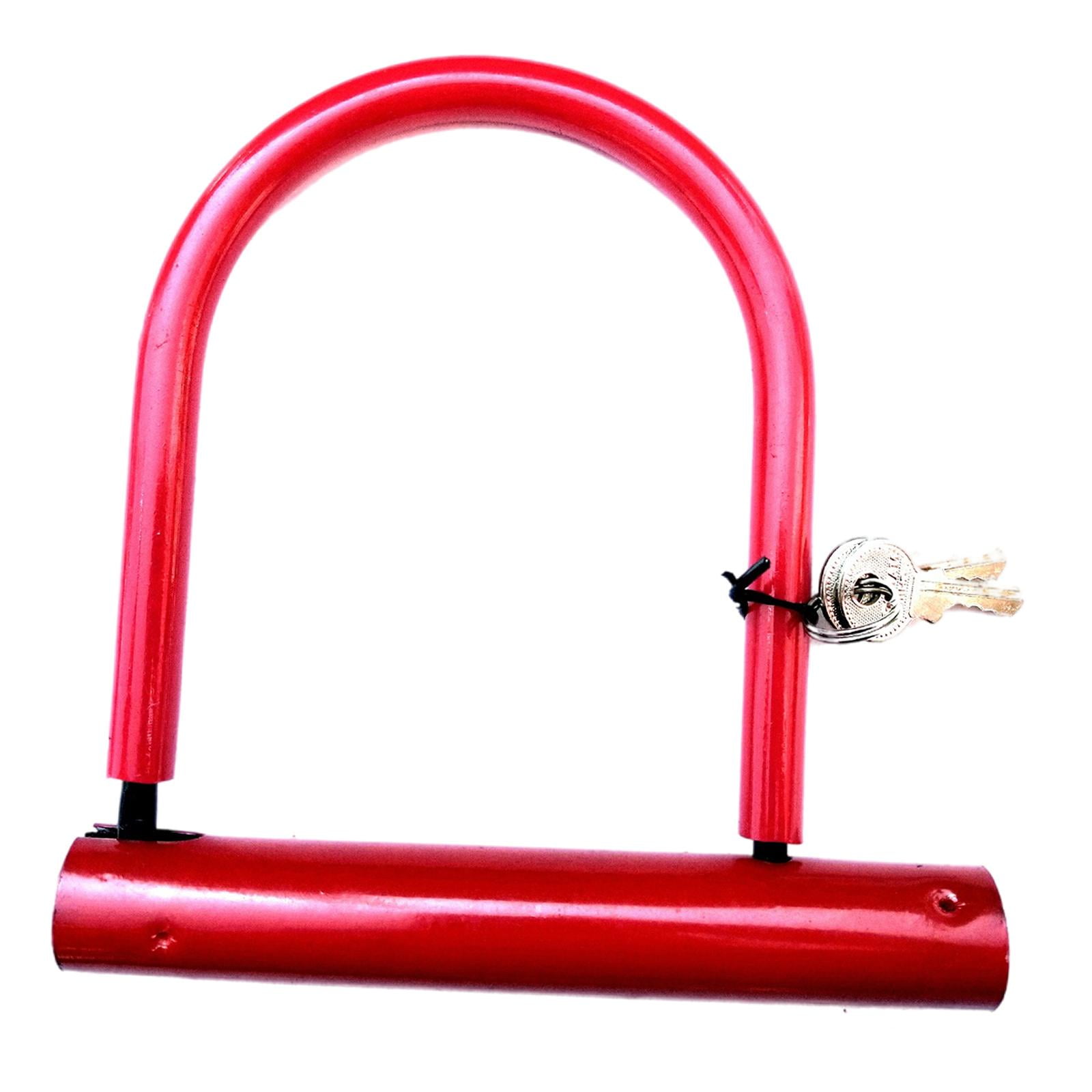 Colaxi Road Bike Sturdy Unbreakable Lock Cycling D Locks Red - Walmart.com