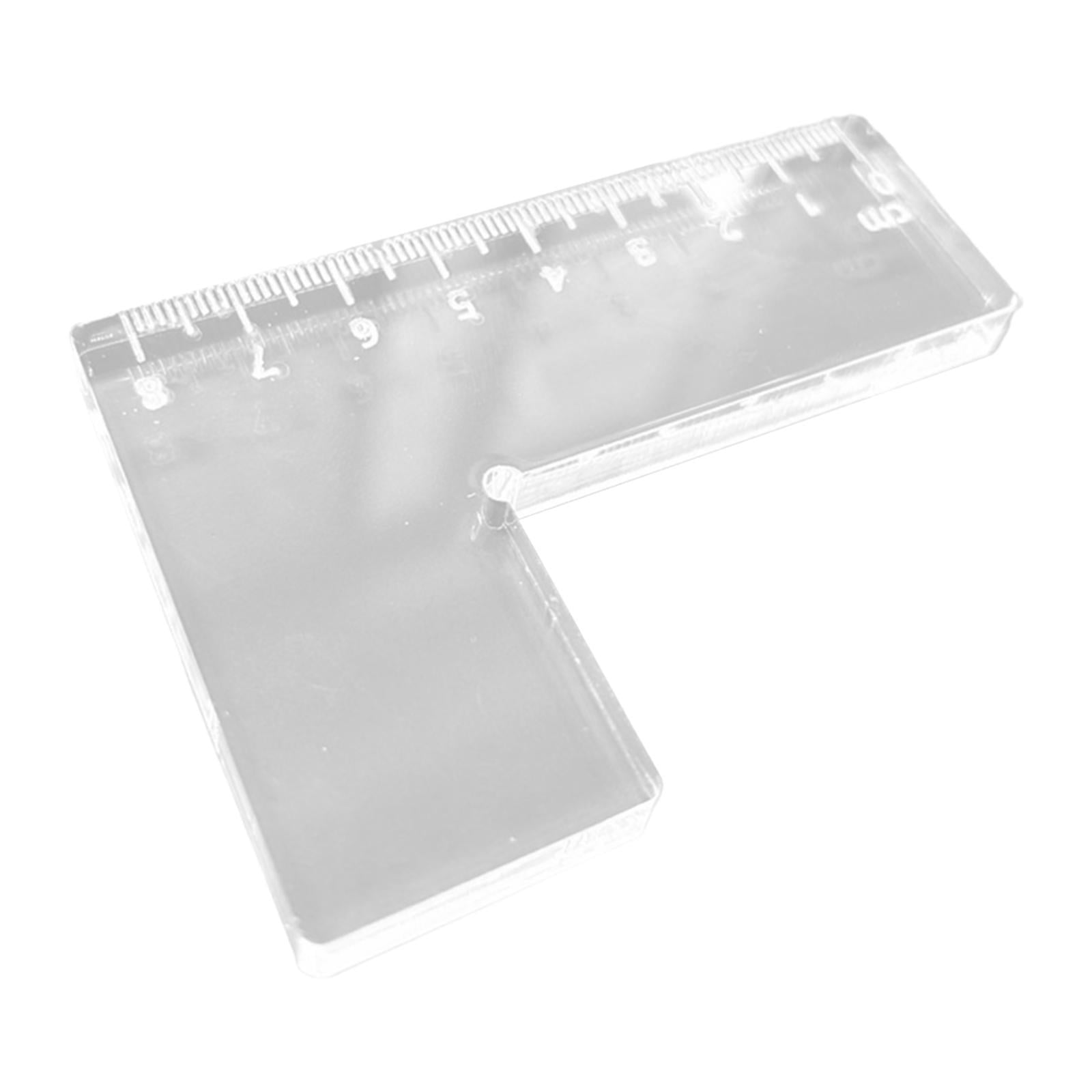 Colaxi Stamp Positioning Ruler Locating Tool Acrylic Pads Solid Rubber ...