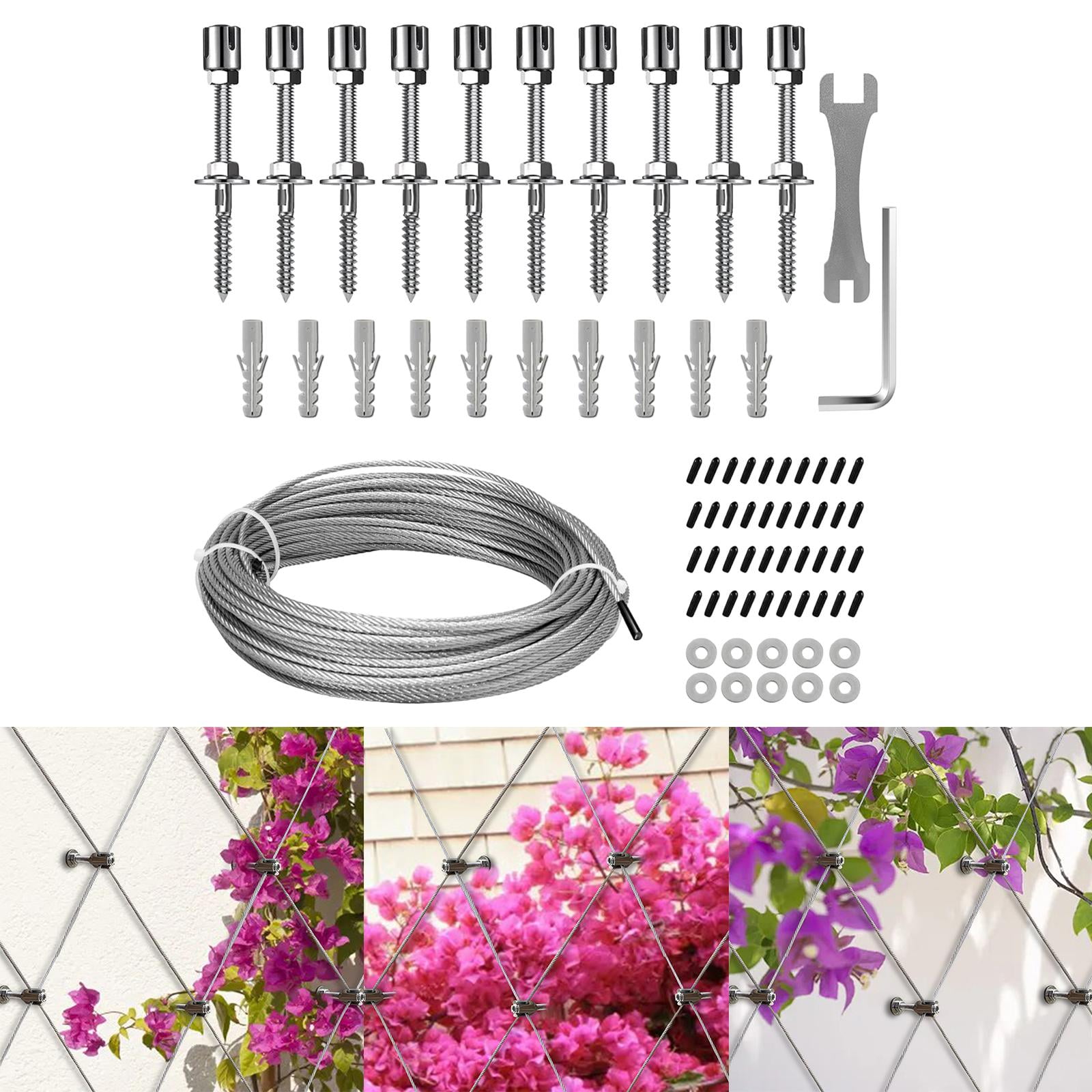 Colaxi Trellis Set for , Trellis System, Lawn Fence, Crosshead Hubs ...
