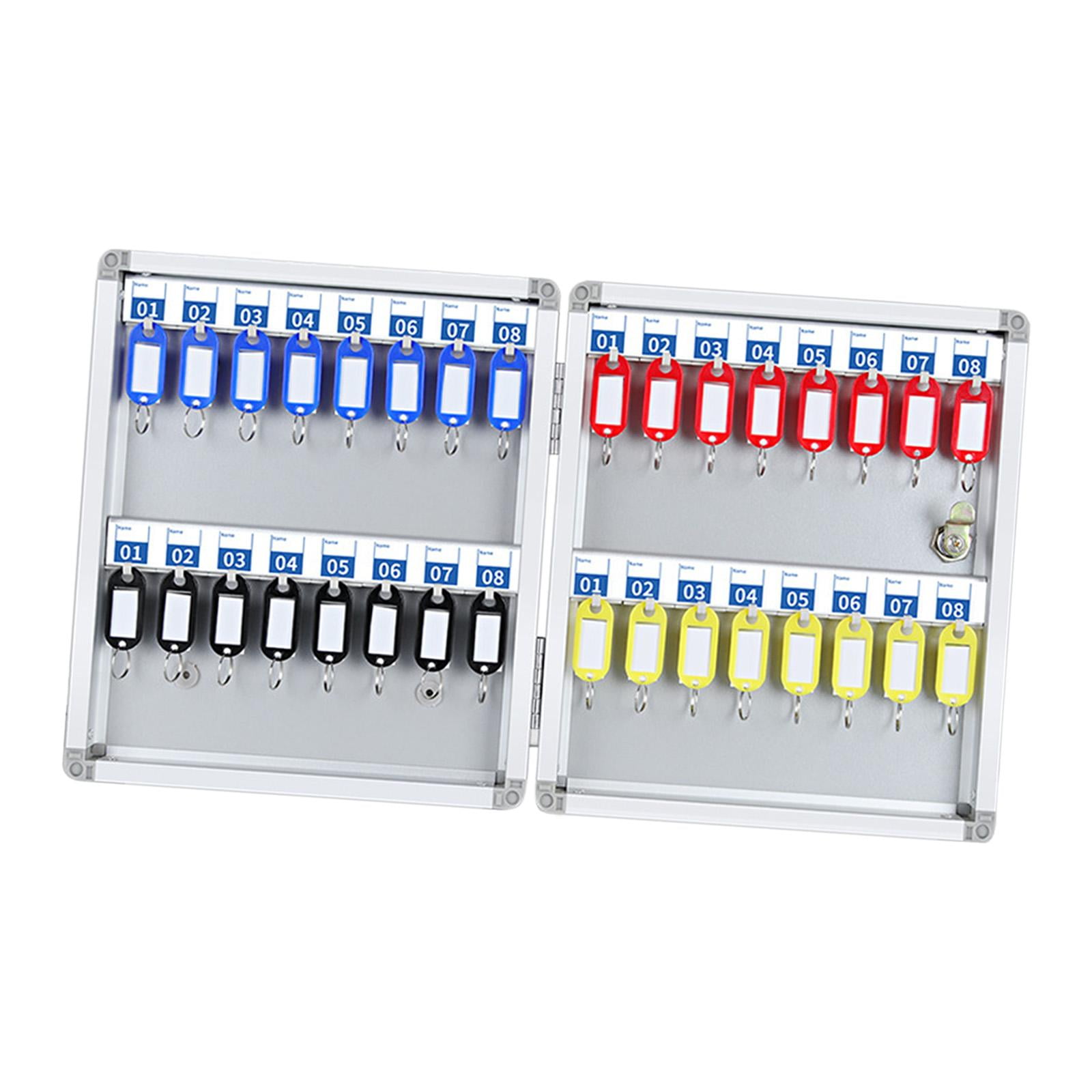 Colaxi Wall Mounted Key Storage Box Key Holder with Hooks Key Security ...