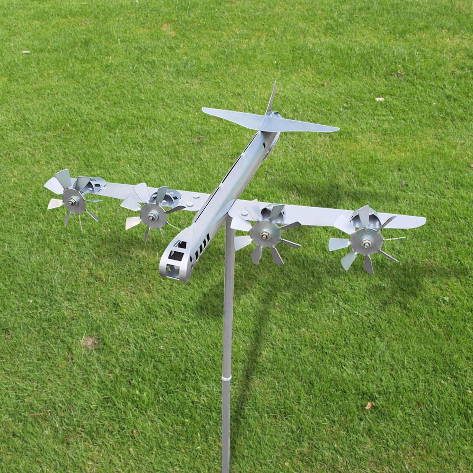 Colaxi Wind Ornament Aircraft Windmill with Metal Stake, Iron Art ...