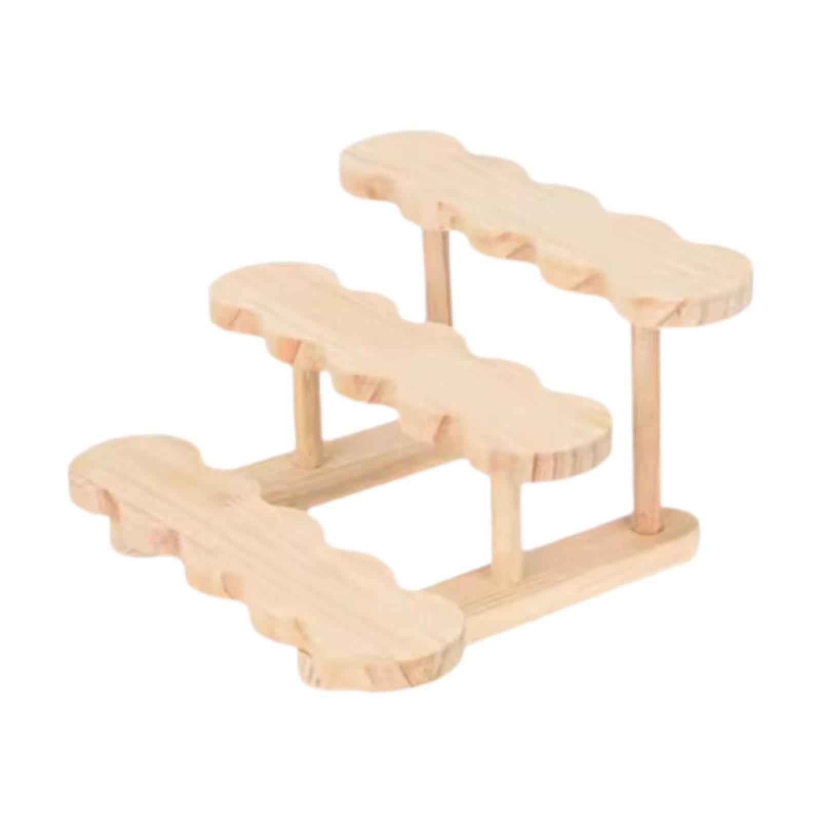 Colaxi Wooden Display Riser Stand Countertop Display Shelf for Perfume ...