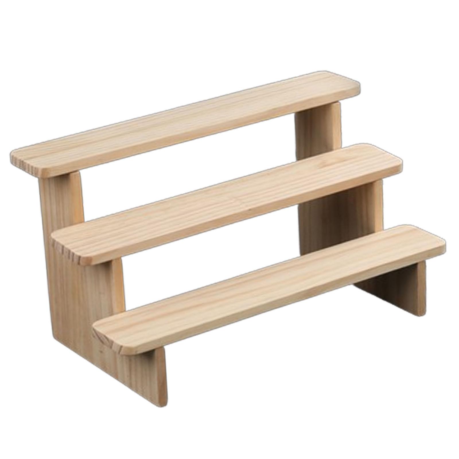 Colaxi Wooden Display Riser Stand Spice Rack Cupcake Stand Countertop ...