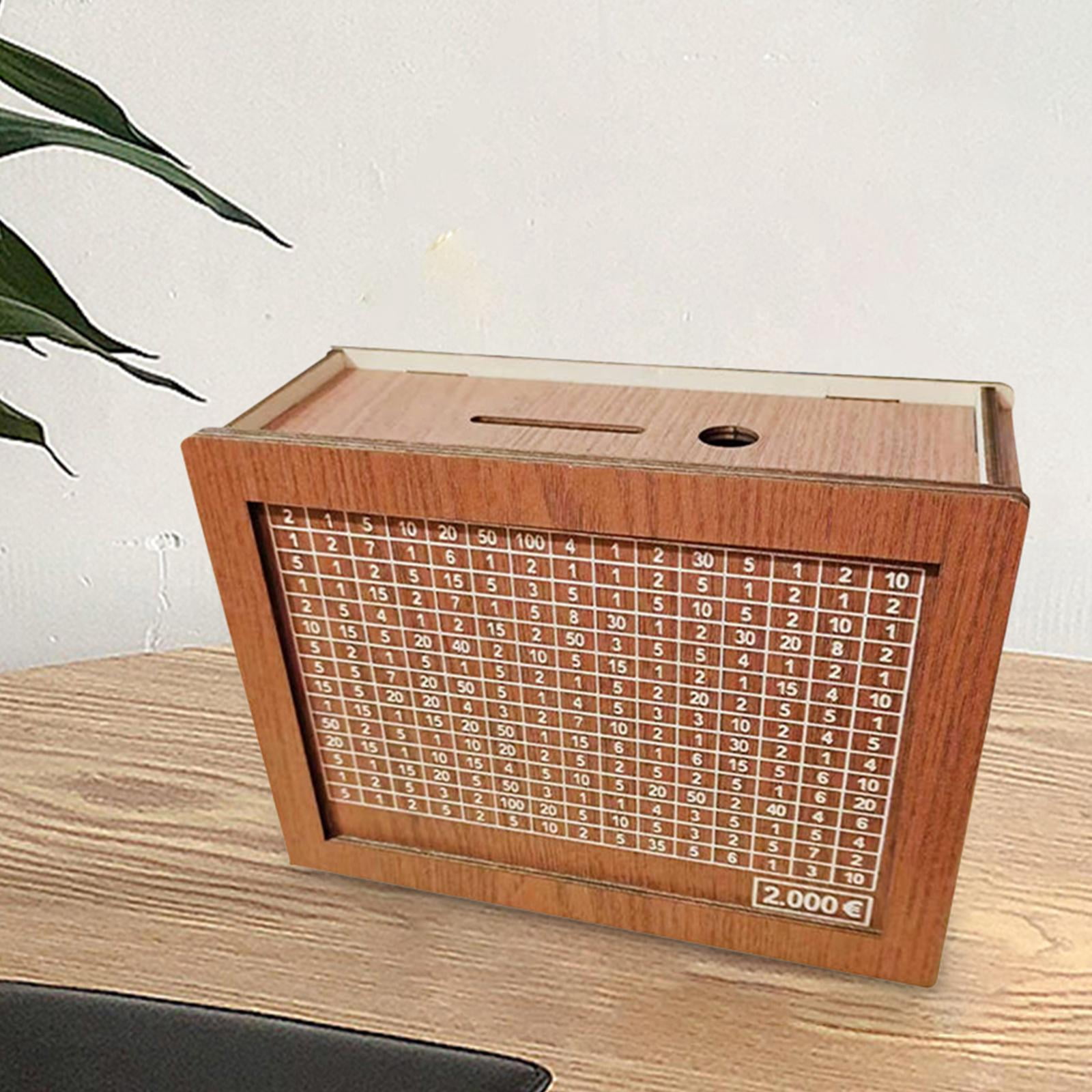Colaxi Wooden Money Box Money Bank Portable Change Box Developing ...