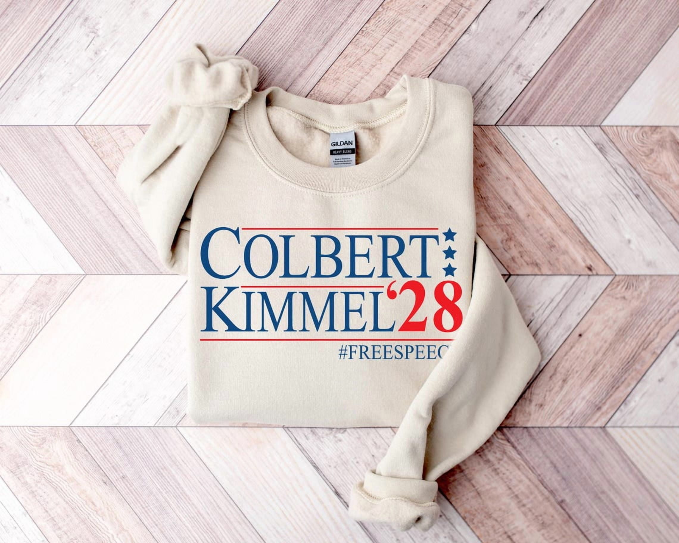 Colbert Kimmel 2028 Shirt: Jimmy Kimmel shirt, Protect Late Night TV, Defend Free Speech Tee for ...