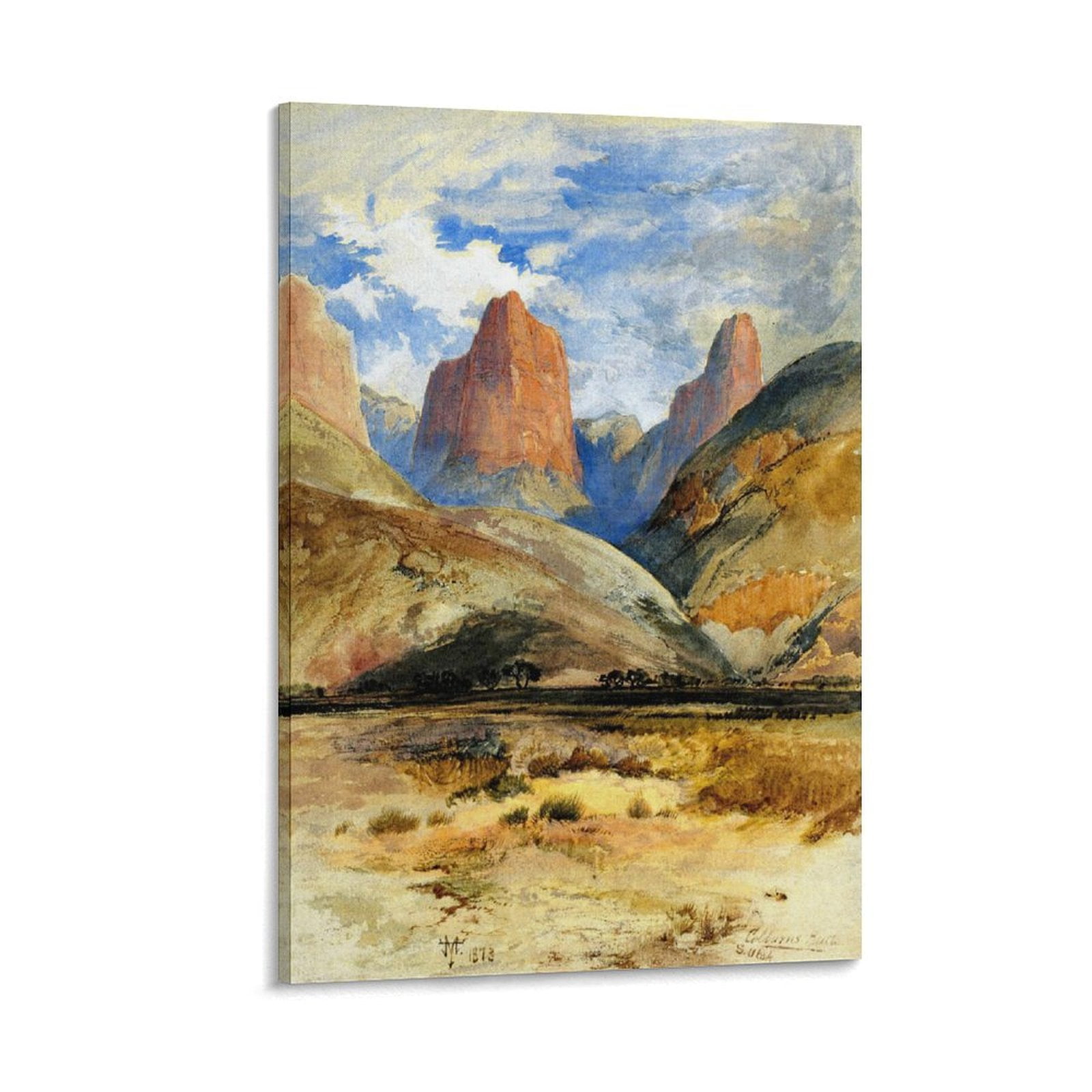 Colburn's Butte South Utah By Thomas Moran Art Prints Paintings Canvas ...